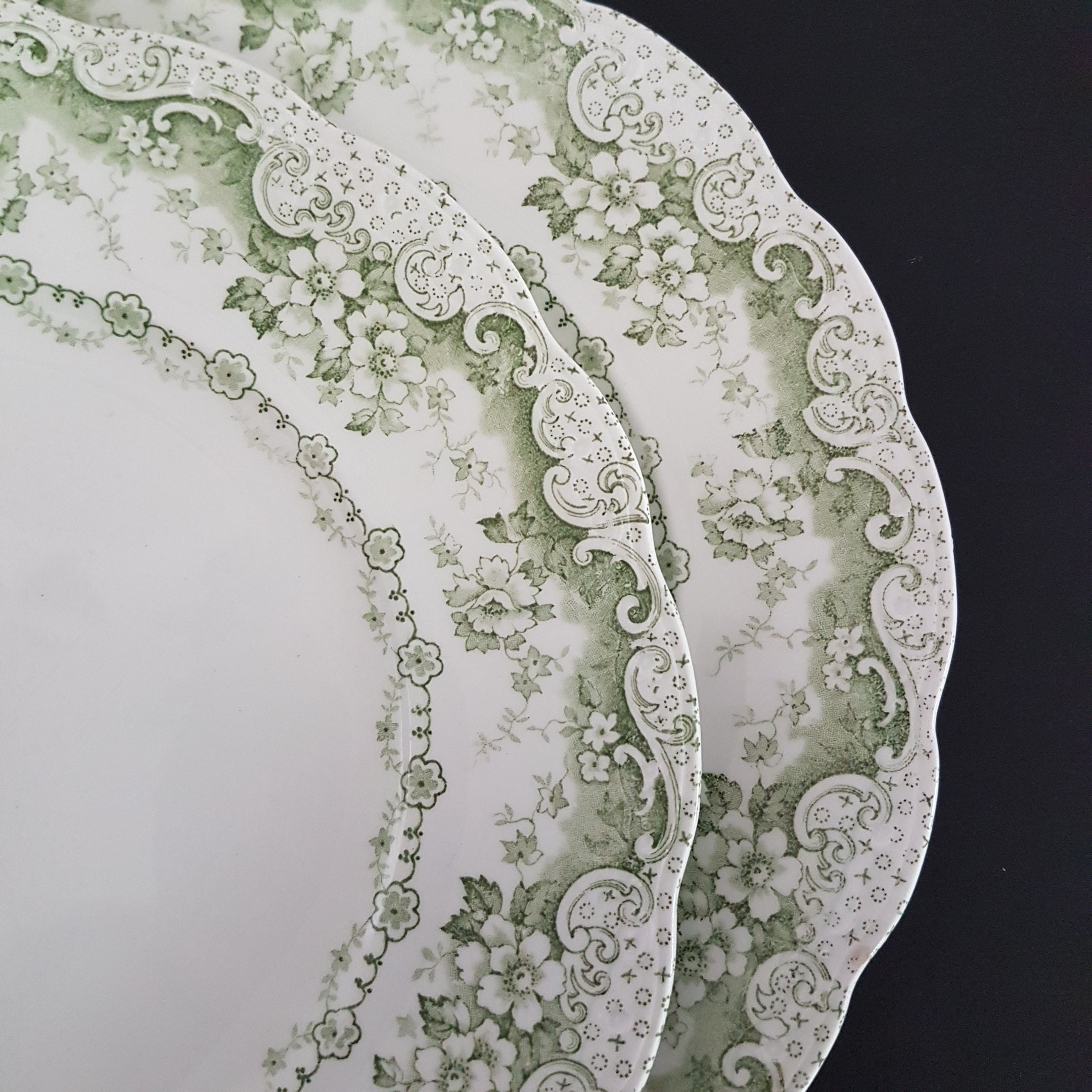 2 Dinner Plates, LUCERNE, Colonial Pottery Stoke England, 9.75 Inch ...