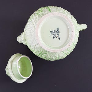 Mid-century Melba Ware Green Floral Majolica Vintage Teapot - Etsy