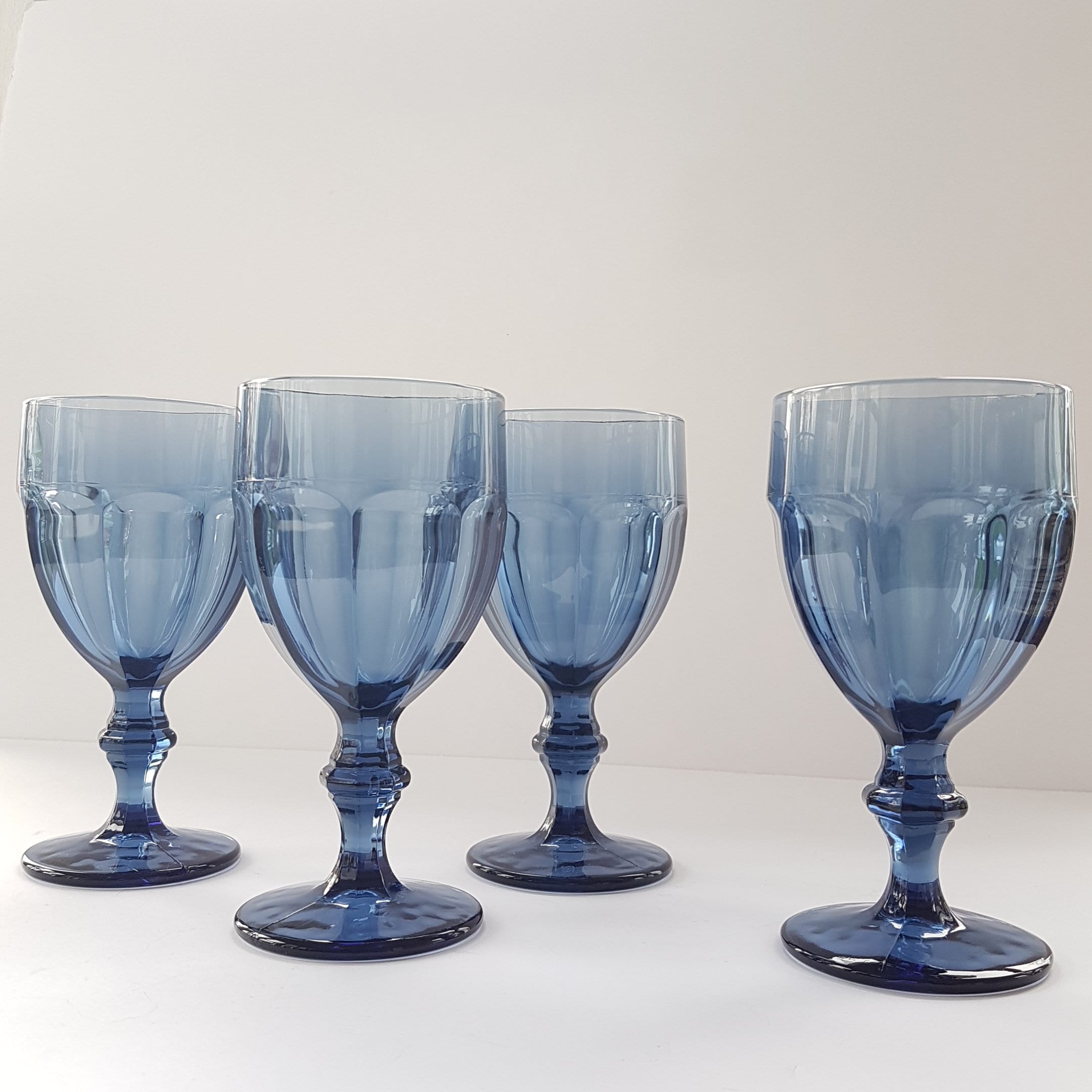 Libbey Gibraltar Duratuff, Dusky Blue, Water Goblet, Set of 4, Iced Tea ... Libbey Gibraltar Duratuff, Dusky Blue, Water Goblet, Set of 4, Iced Tea ...
