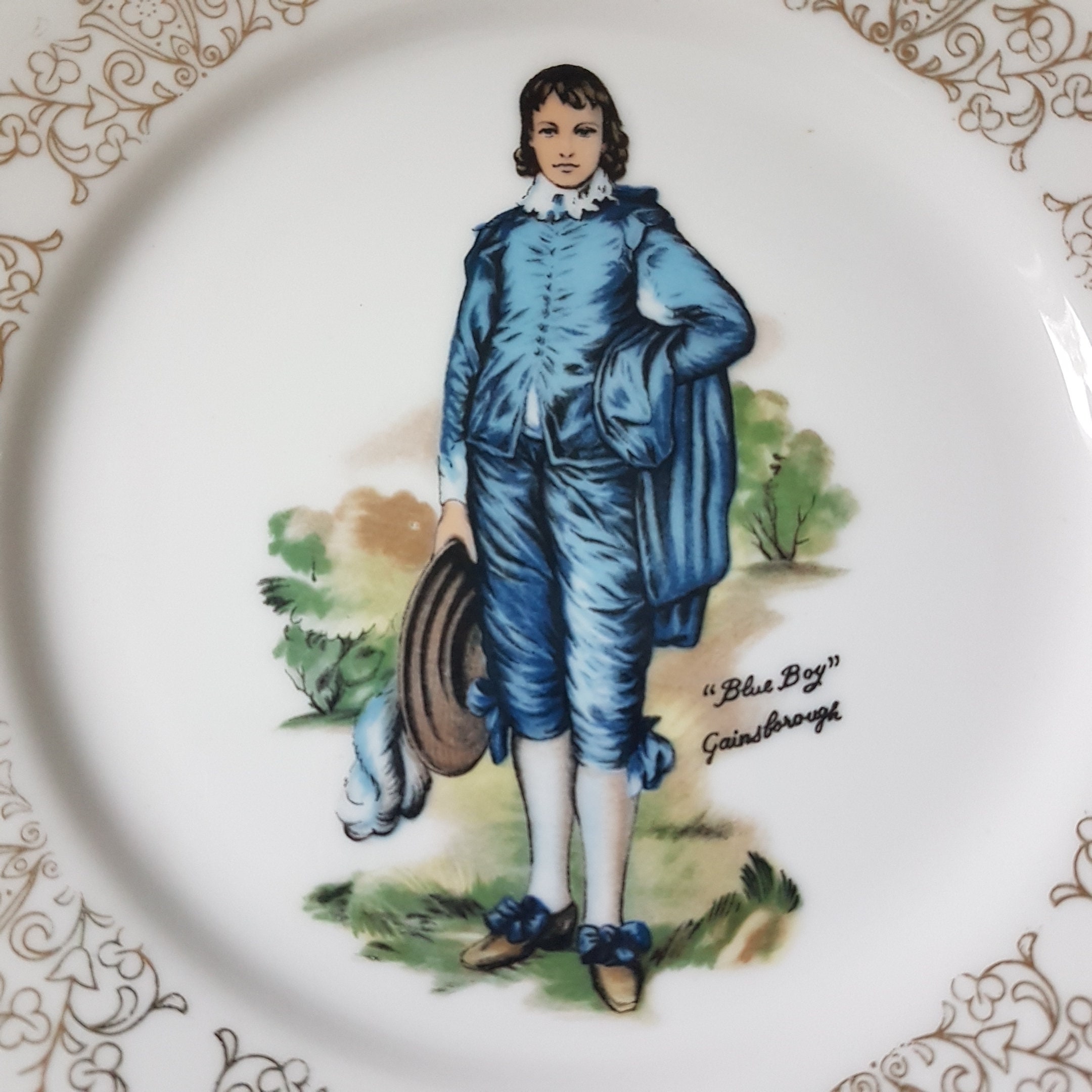 Gainsborough Blue Boy and Pinky Girl Plates, 8 Inch Decorative Wall ...