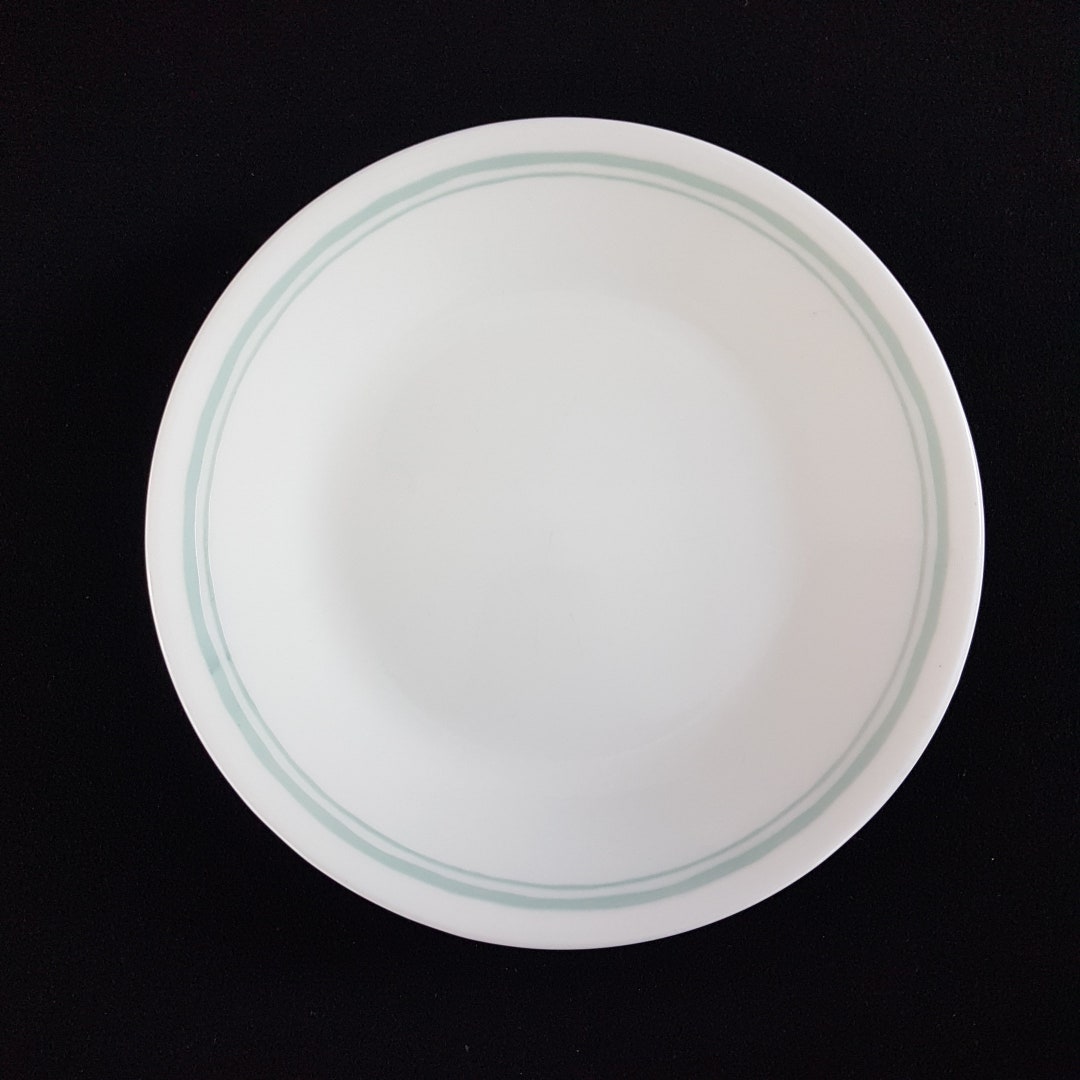 Vintage Corelle DELANO 6.75 Inch Side Plates, Set of 4, Double Aqua ...