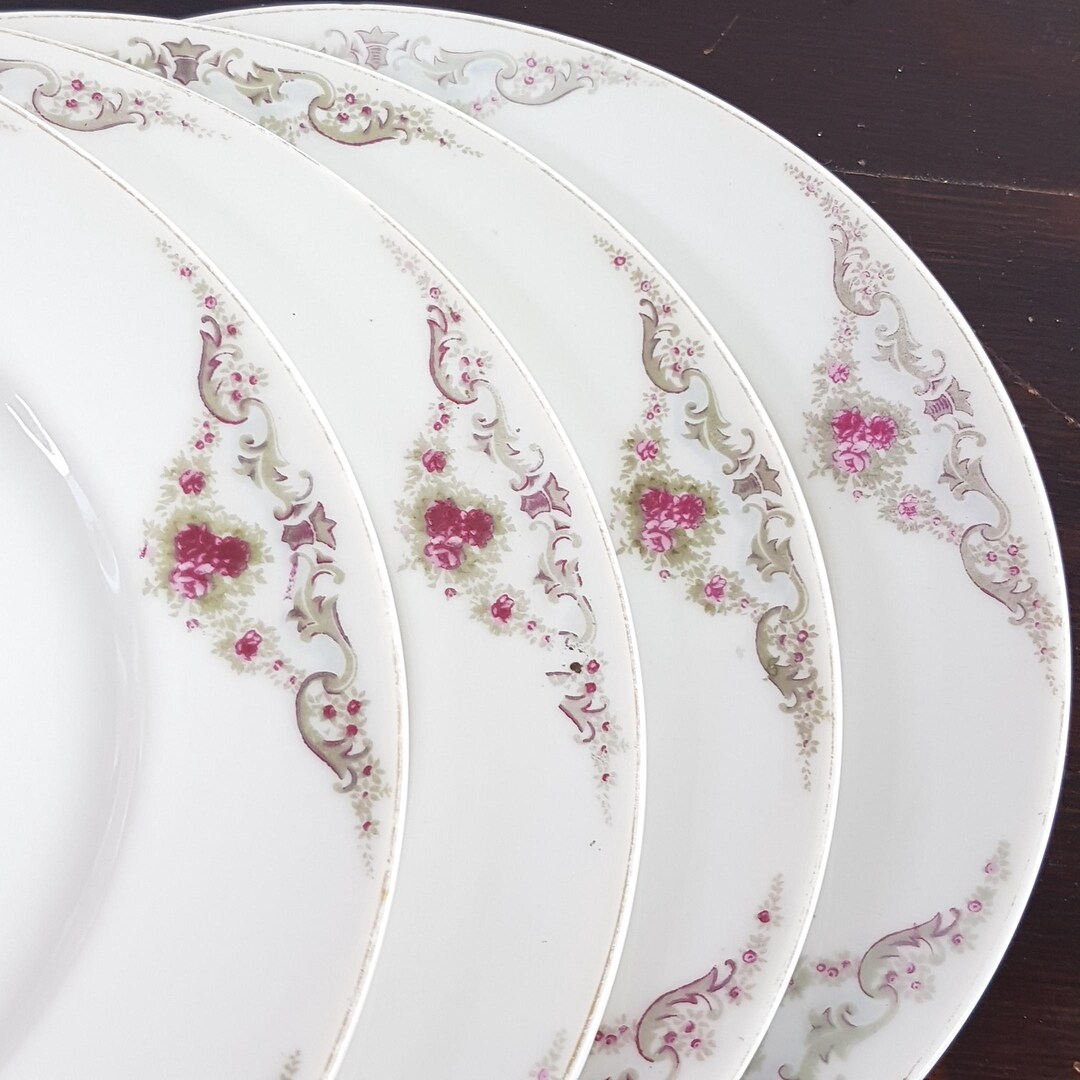Nagoya Nippon Antique Porcelain Dessert Plates, Made in Japan - Etsy