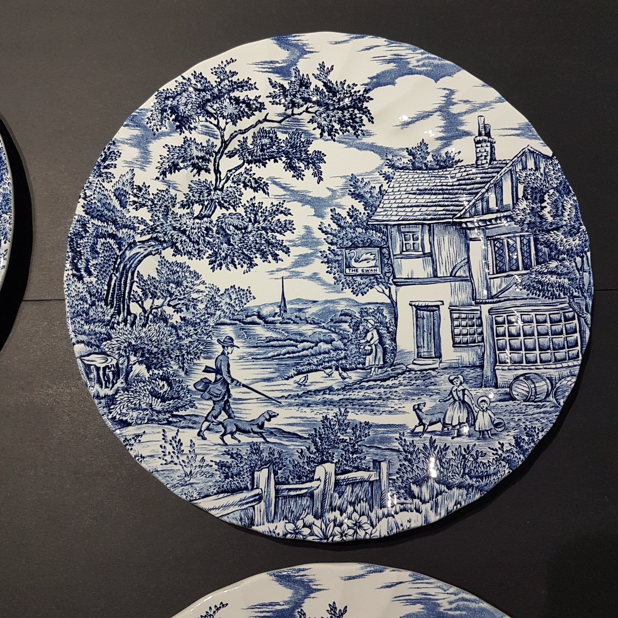 Dinner Plates, THE HUNTER by Myott Staffordshire, Set of 4 Vintage ...