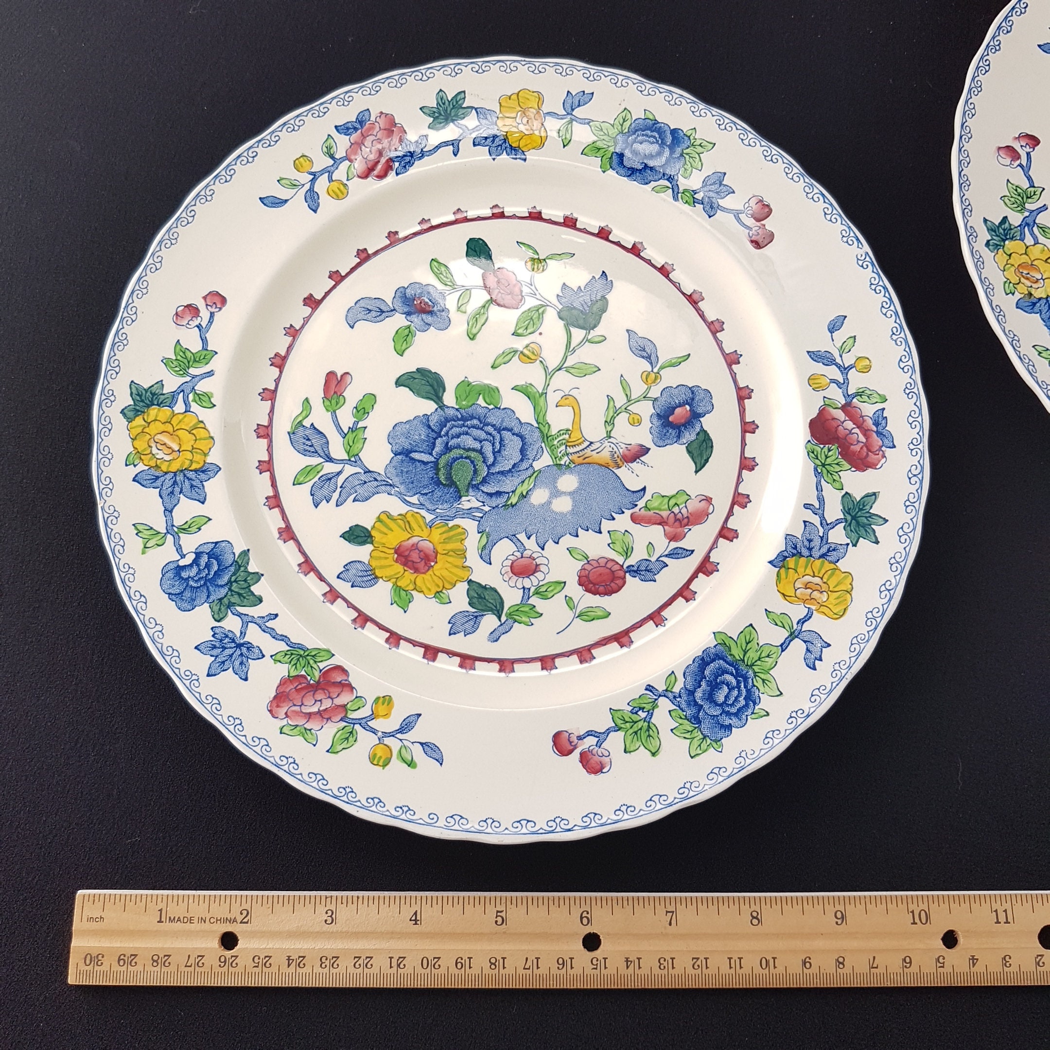Vintage Masons Regency PLANTATION COLONIAL Ironstone Dinner Plate, 10.5 ...