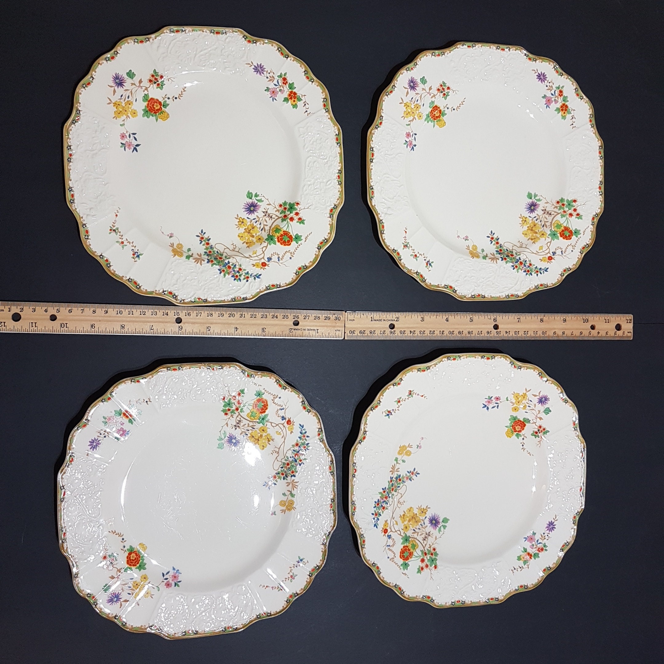 Dinner Plates, SUNSHINE SUSIE, Myott Staffordshire, 9.75 Inch, Pattern ...