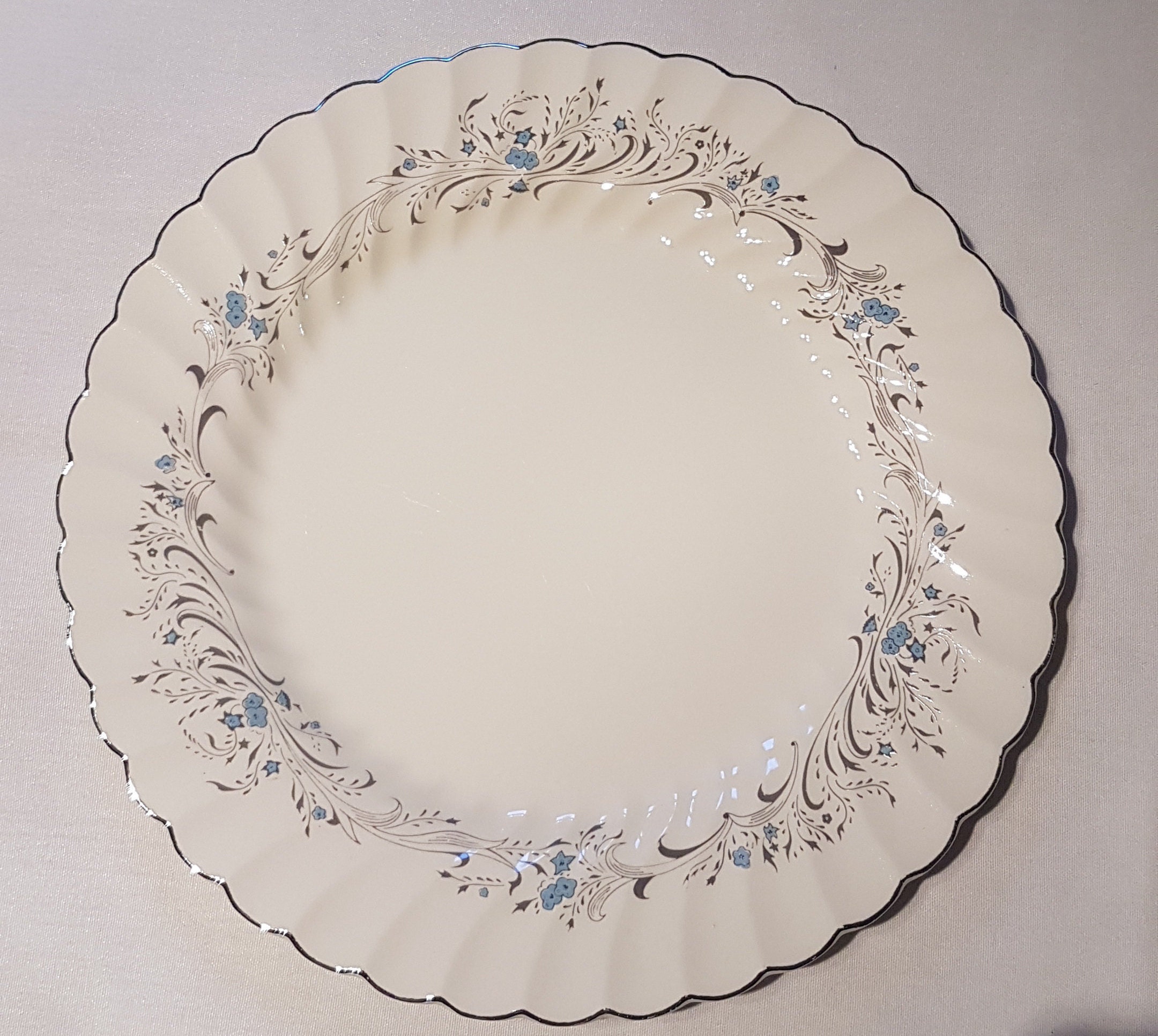 Set of 9 Vintage Dinner Plates, Johnson Brothers Ironstone