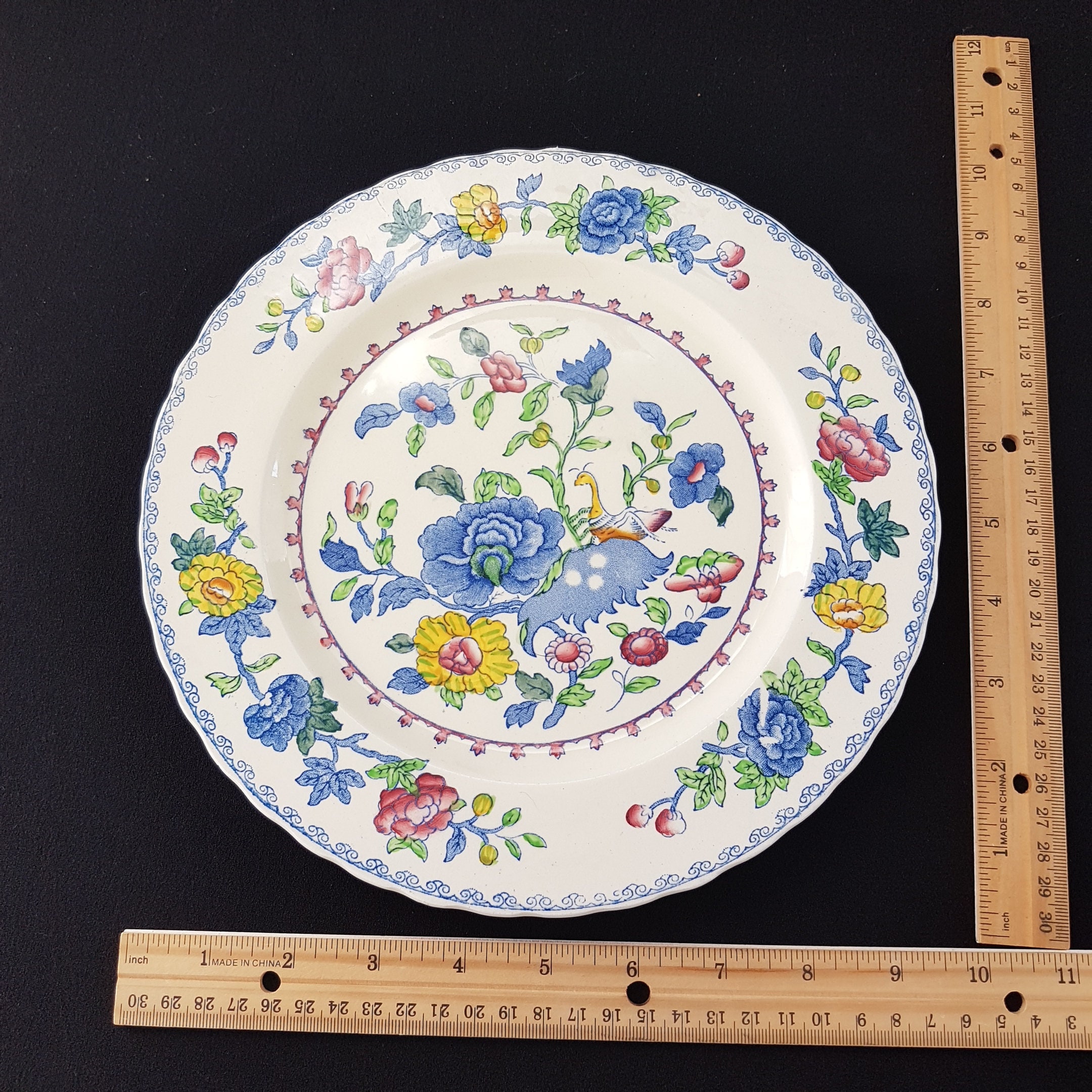 Vintage Masons Regency PLANTATION COLONIAL Ironstone Dinner Plate, FREE ...