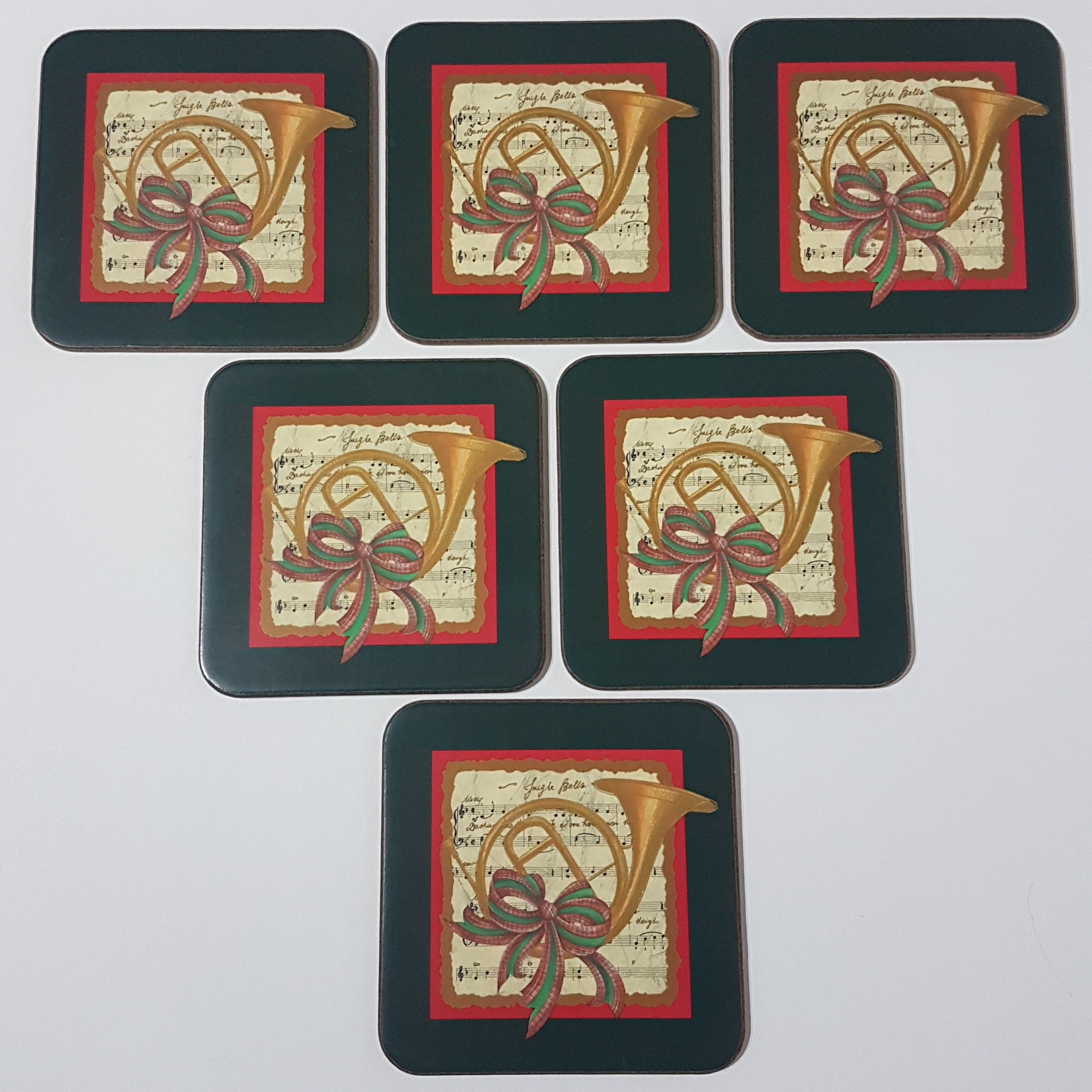 Pimpernel The Festive Scroll Coaster Set in Original Box, Made in ...