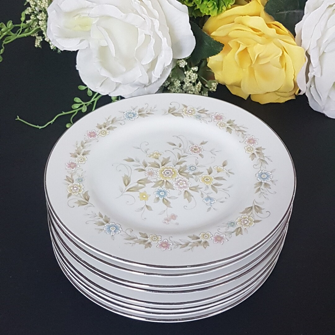 Dessert Plates, CHANTILLY, Dynasty Fine China Japan, 6.25 Inch, Vintage ...