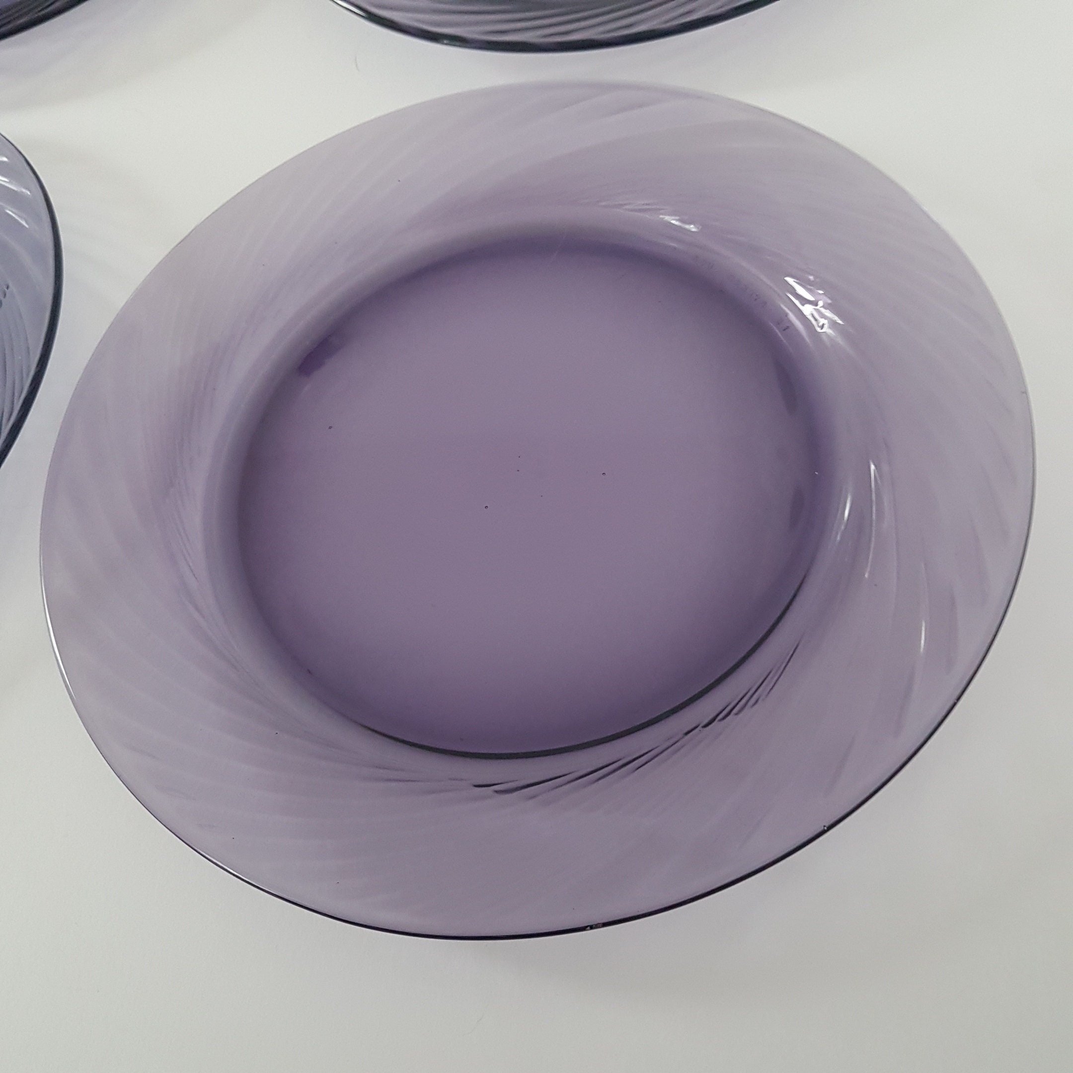 Pyrex Amethyst FESTIVA 10 75 Inch Purple Glass Dinner Plates Sets Of Pyrex Amethyst FESTIVA 10 75 Inch Purple Glass Dinner Plates Sets Of