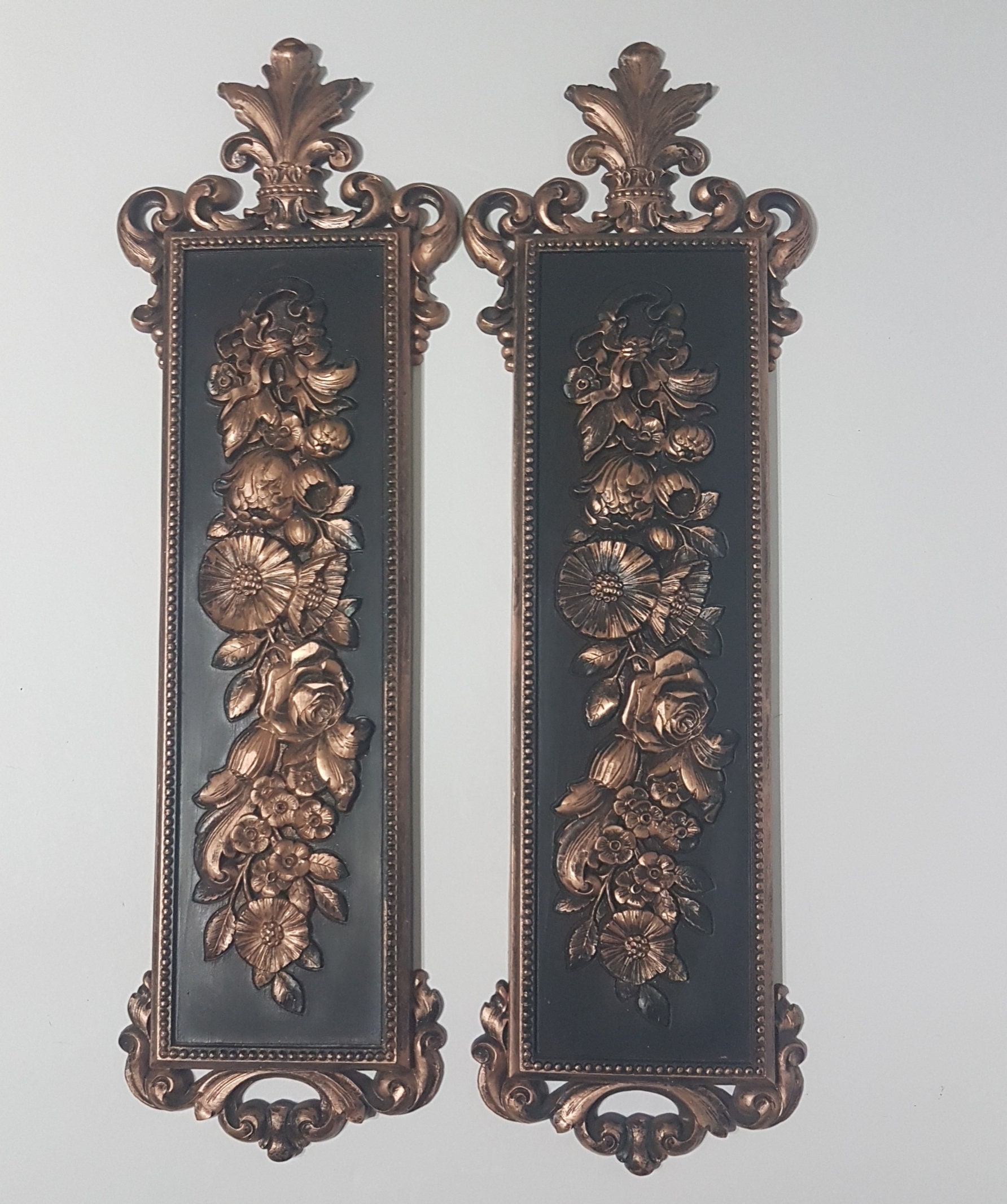 Trio Coppercraft Guild Wall Plaques, Copper Home Decor, Coppertone ...