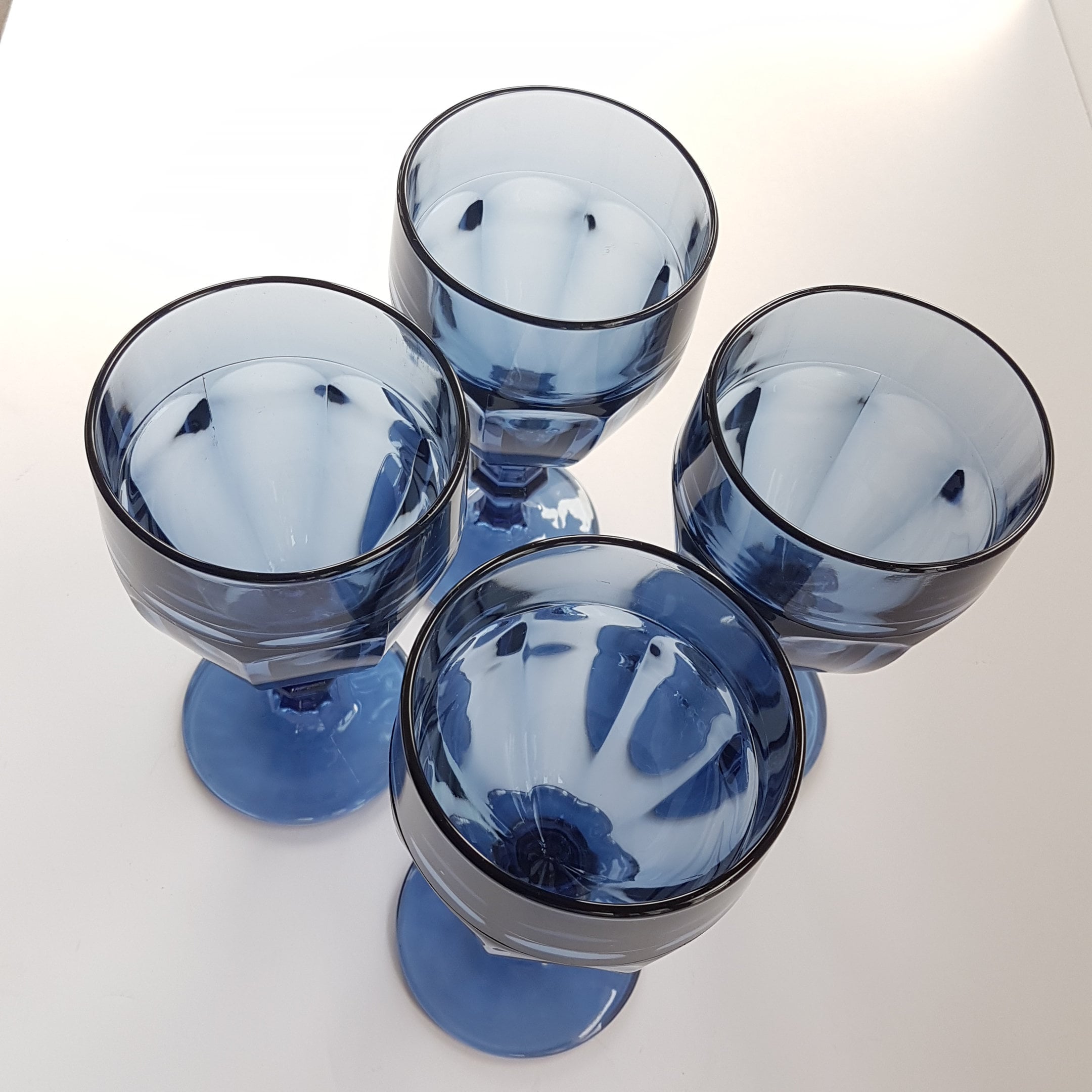 Libbey Gibraltar Duratuff, Dusky Blue, Water Goblet, Set of 4, Iced Tea ... Libbey Gibraltar Duratuff, Dusky Blue, Water Goblet, Set of 4, Iced Tea ...