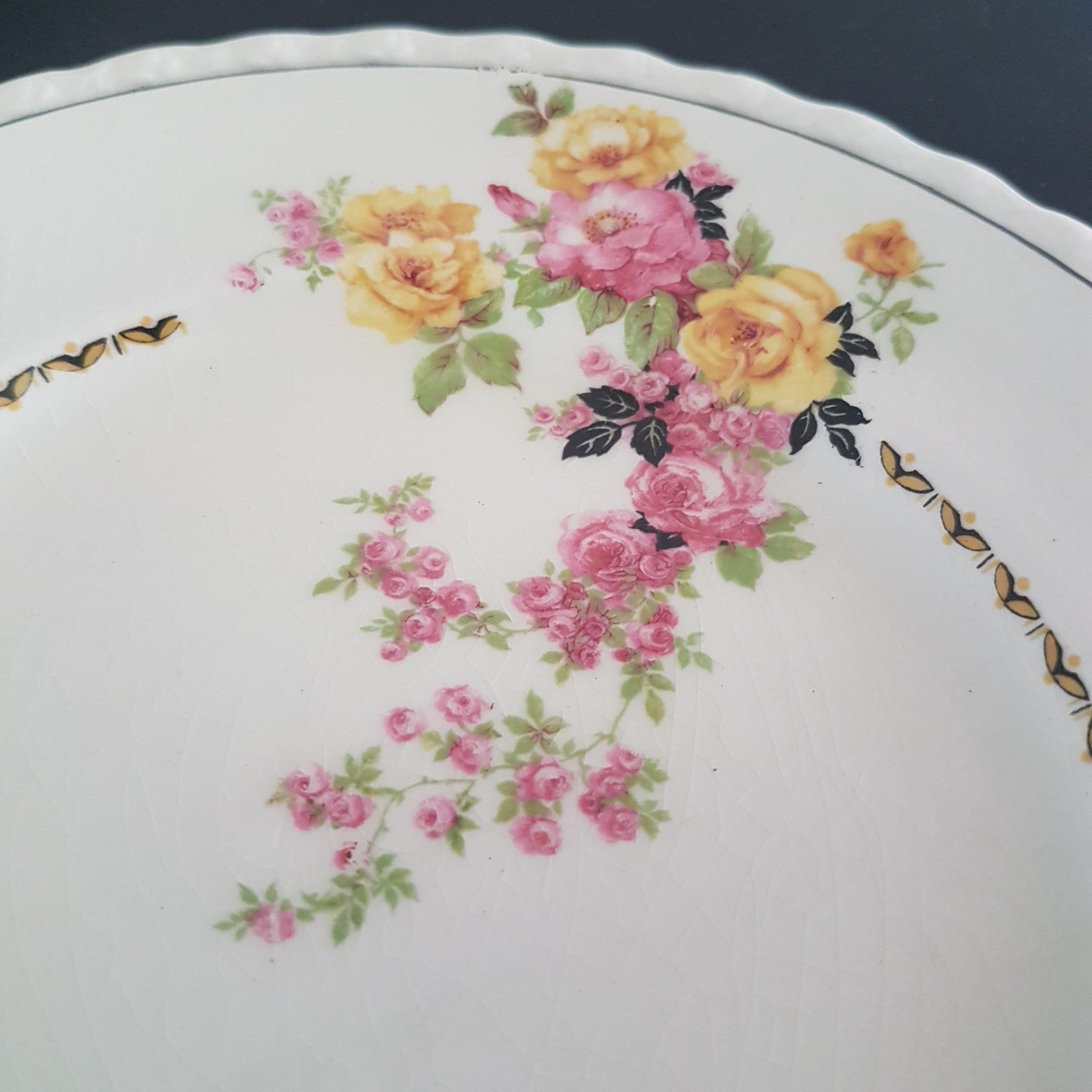 Set of 4 Myott ROSITA 7 3/4 Side Salad Plates, Myott Son & Co Pattern ...