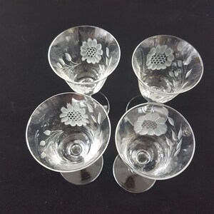 Hughes Cornflower Crystal Liqueur Glasses 3oz Optic Etched - Etsy