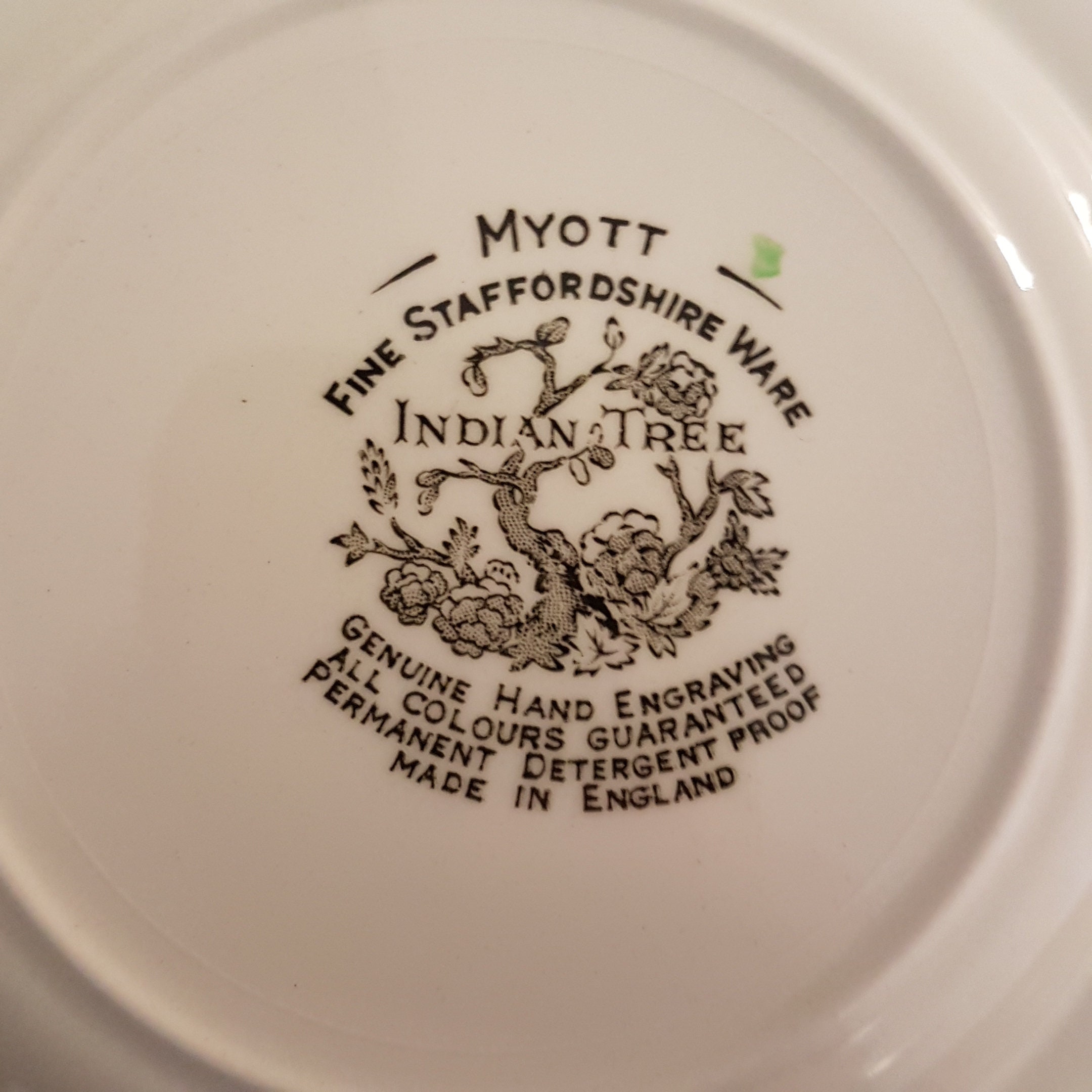 Set of 4 Myott Staffordshire INDIAN TREE Bread & Butter Plate Set, Side ...