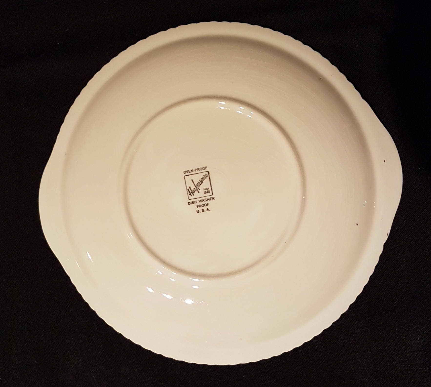 Harker Pottery / Harkerware / 11 Cake Plate / Corinthian Teal Green / 2 ...