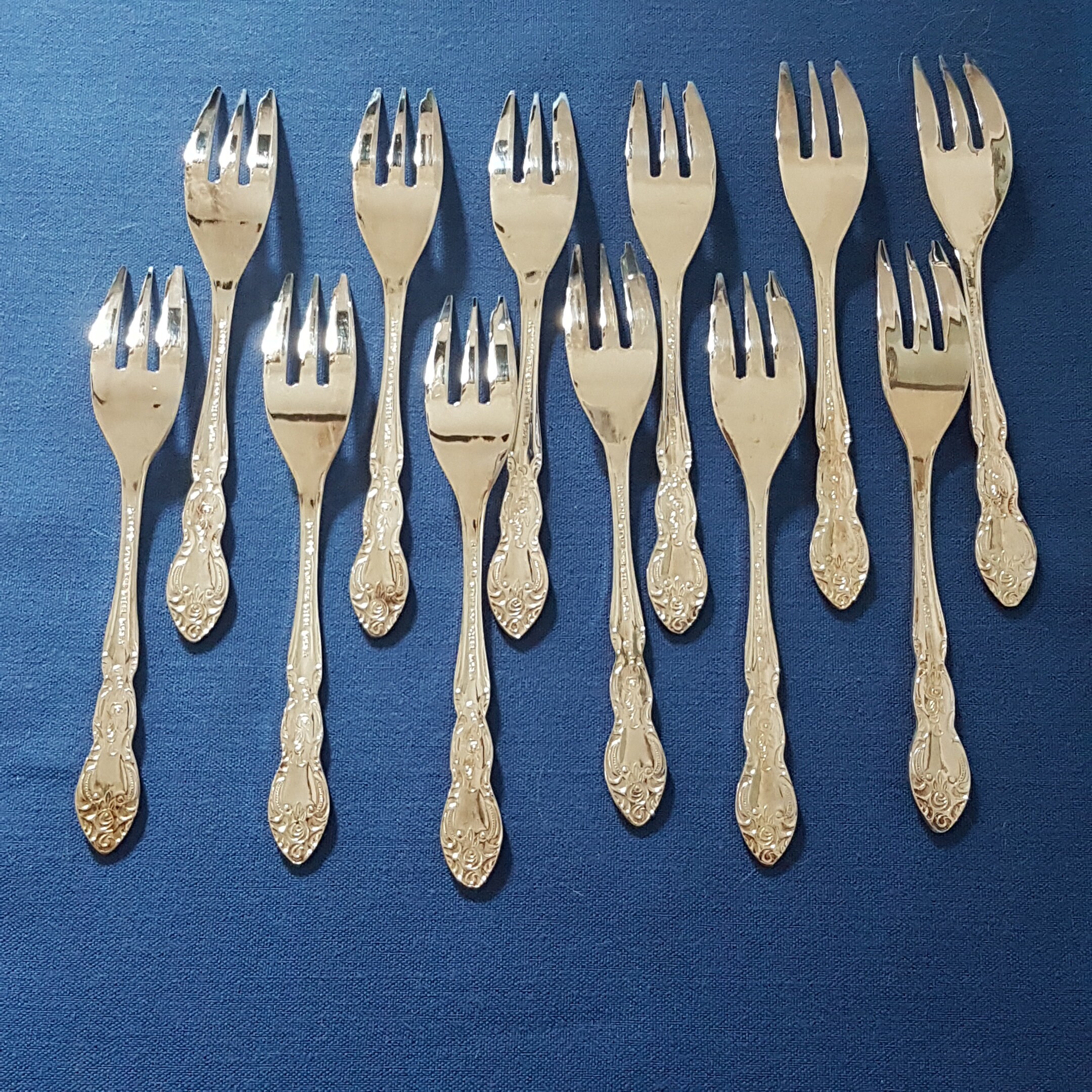 12 Vintage Pastry Forks, Dessert Forks, 2 Sets Available