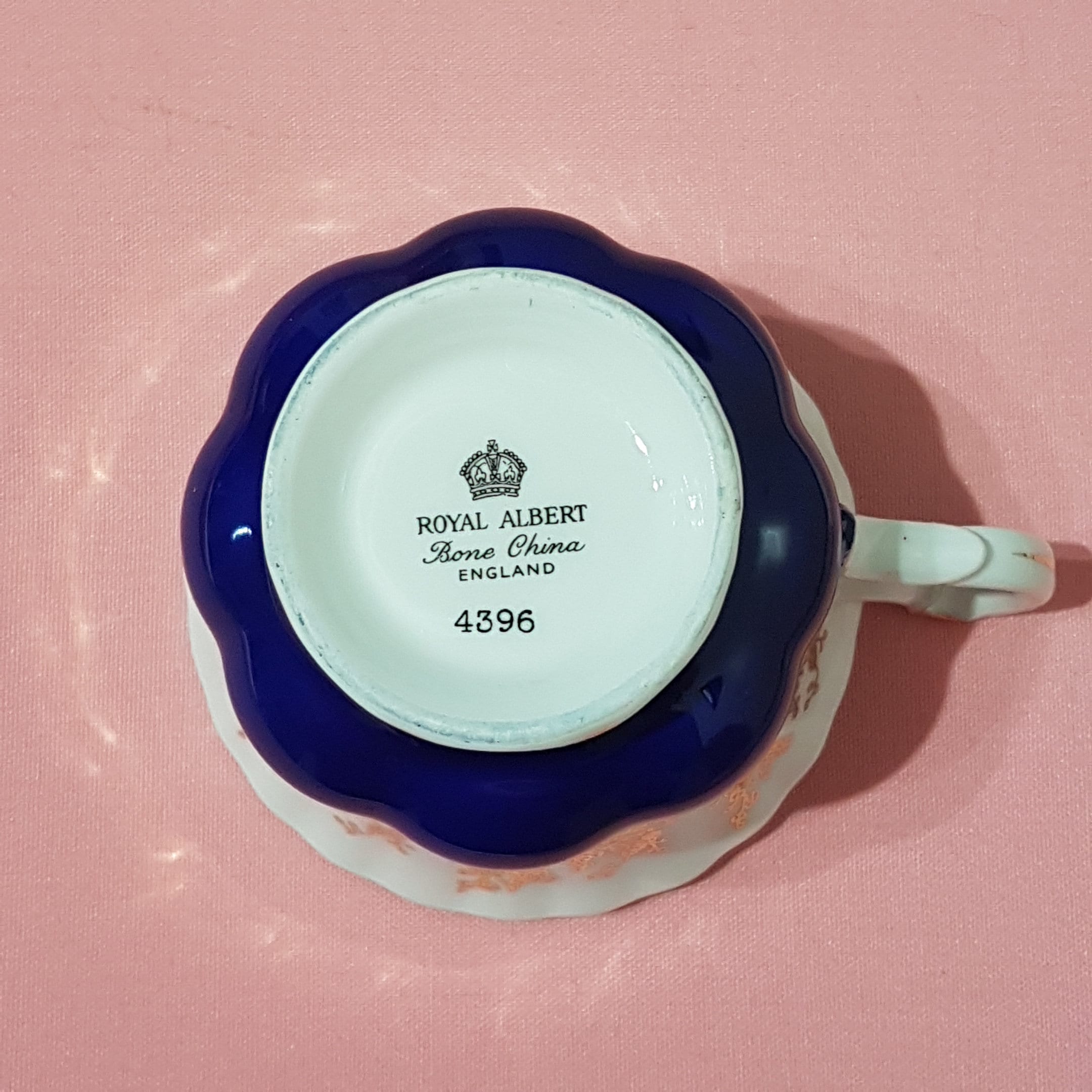 Royal Albert Regal Series, Pattern 4396 Teacup, Royal Blue, Gold Gilded ...