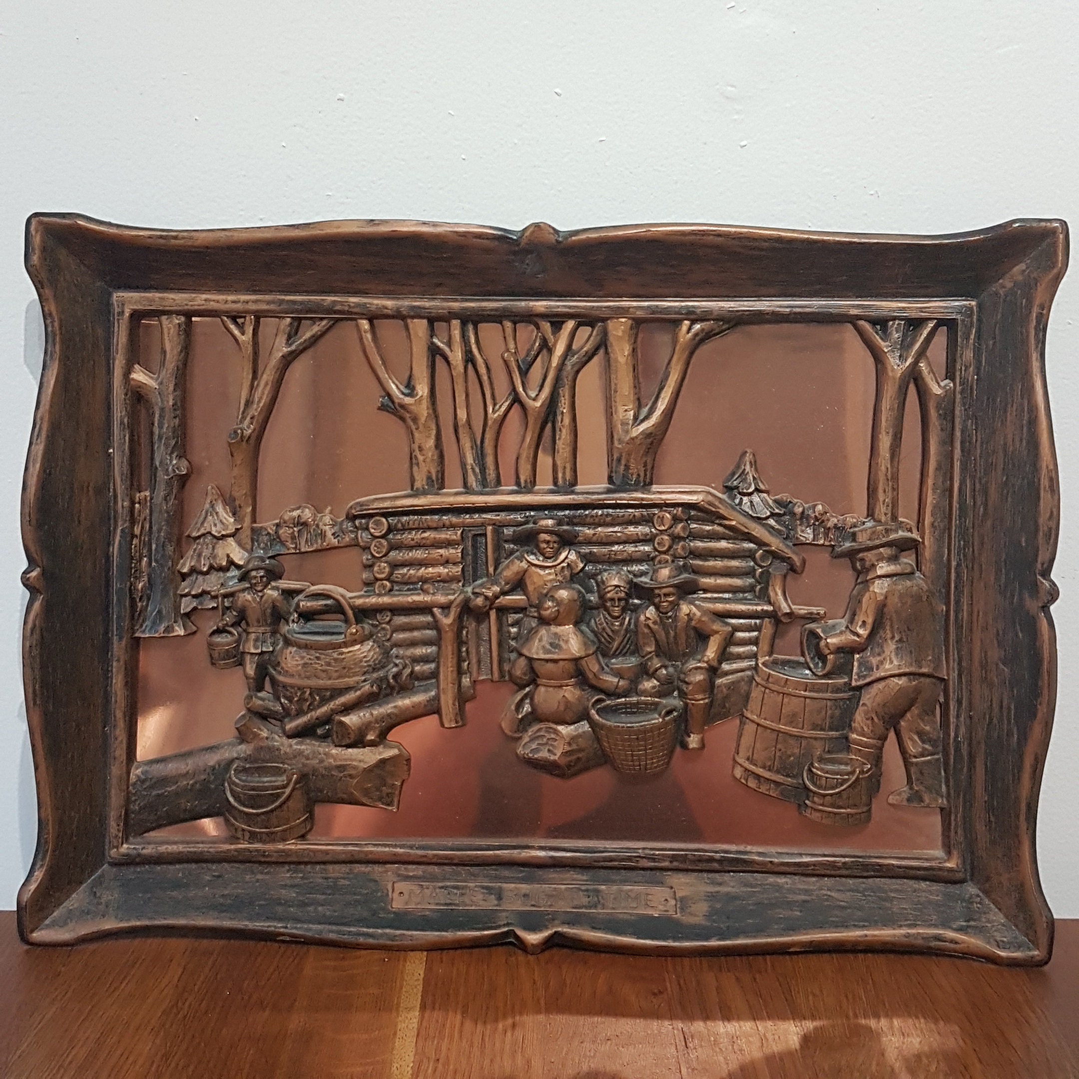 Coppercraft Maple Sugar Time Copper Wall Art