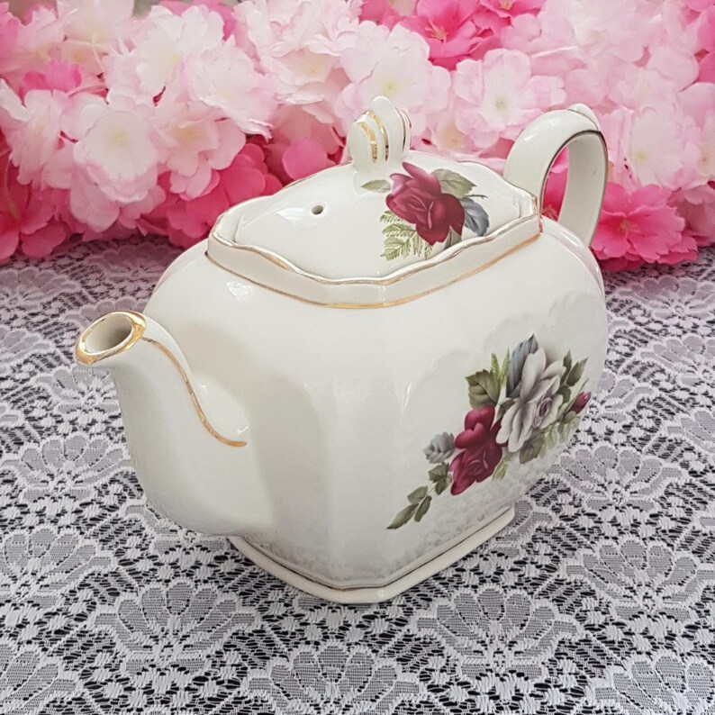 Sadler Cube Ceramic Teapot, Vintage English Teapot, Rare Collectible ...