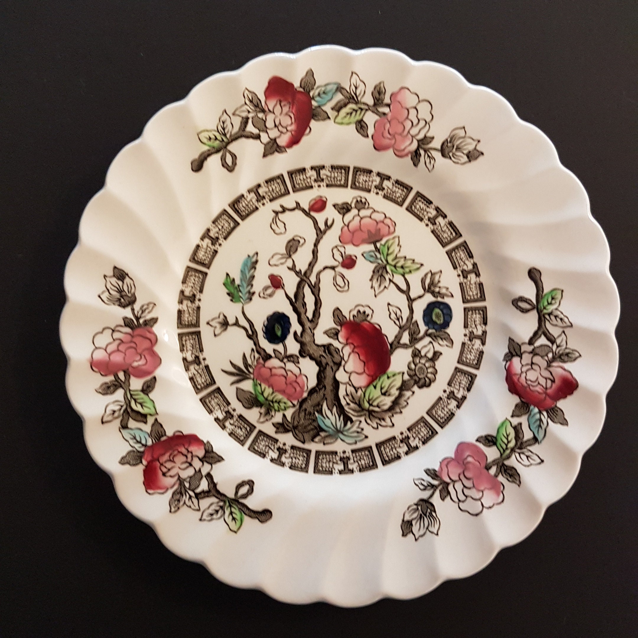 Set of 4 Myott Staffordshire INDIAN TREE Bread & Butter Plate Set, Side ...