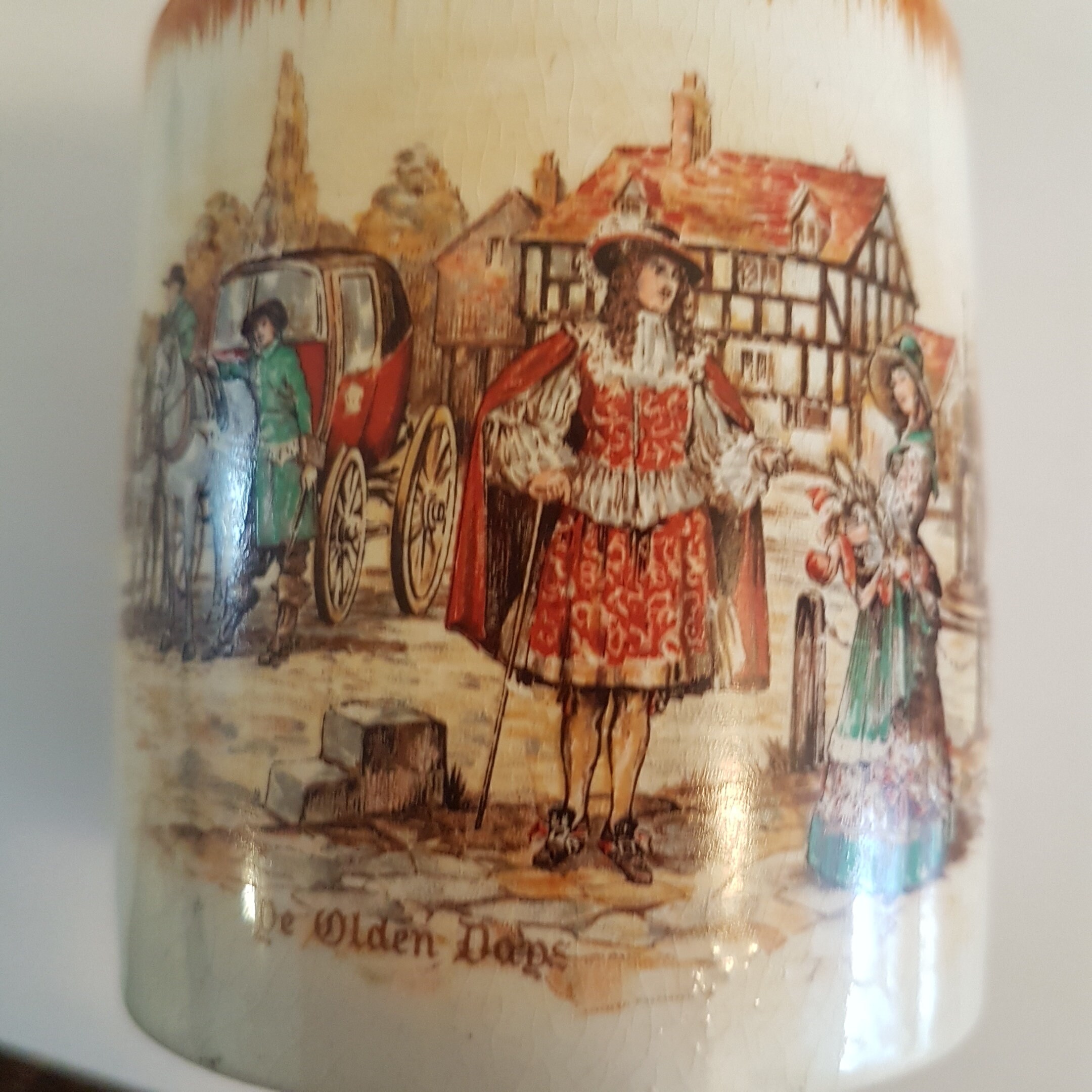 Vintage Sandland Ware YE OLDEN DAYS Porcelain Pickle Castor, Pickle Pot ...