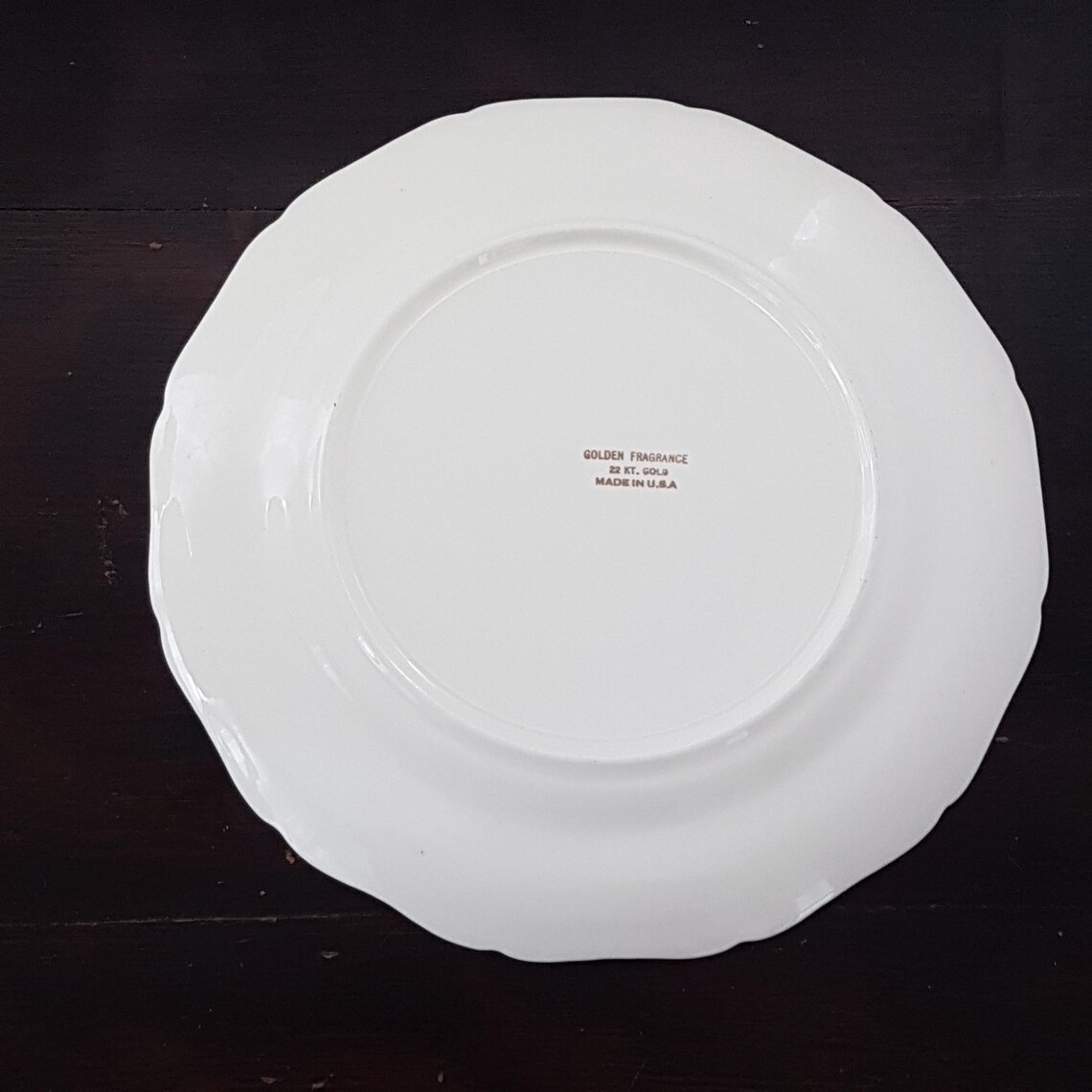Canonsburg Pottery GOLDEN FRAGRANCE Dinner Plate, Floral Center, Made ...