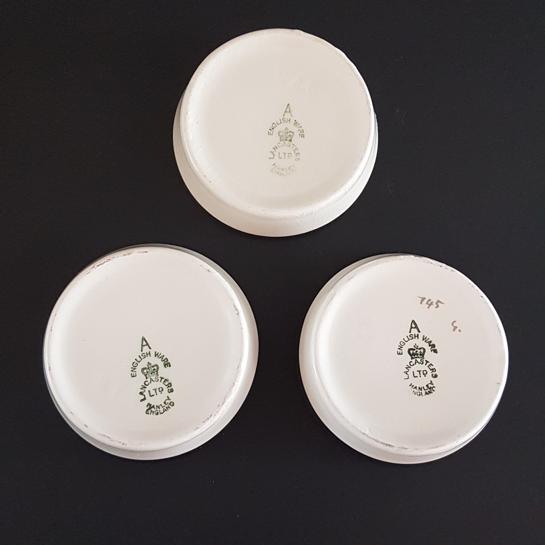 Sandland Ware, Lancasters English Ware Set of 3 Coasters, Sandland ...
