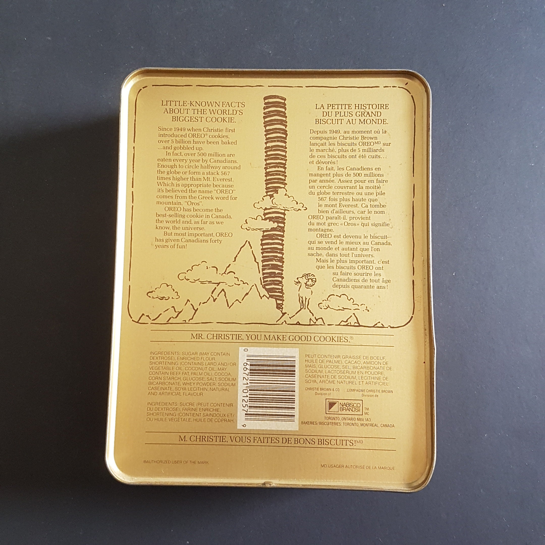40th Anniversary Limited Edition Oreo Cookie Tin Box, Clown Biscuit Tin ...