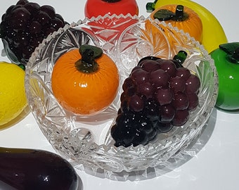 Blown Glass Fruit - Etsy