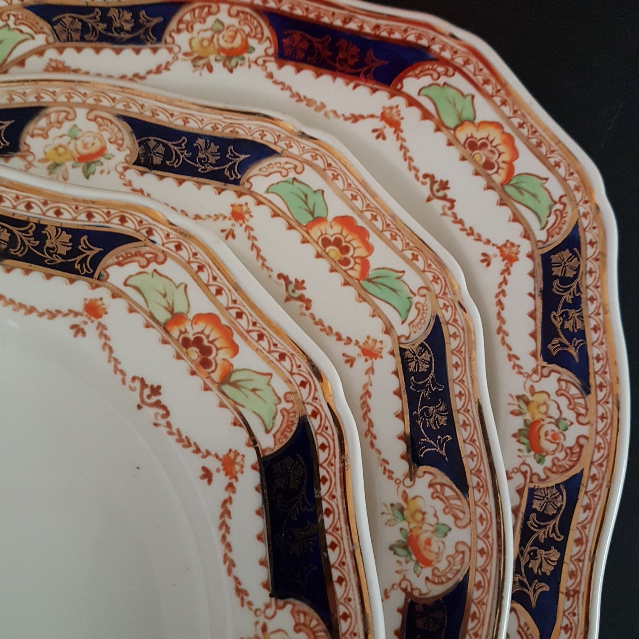 Alfred Meakin Royal Caledonia RDY1, Imari Square Dinner Plates 8 3/4 ...