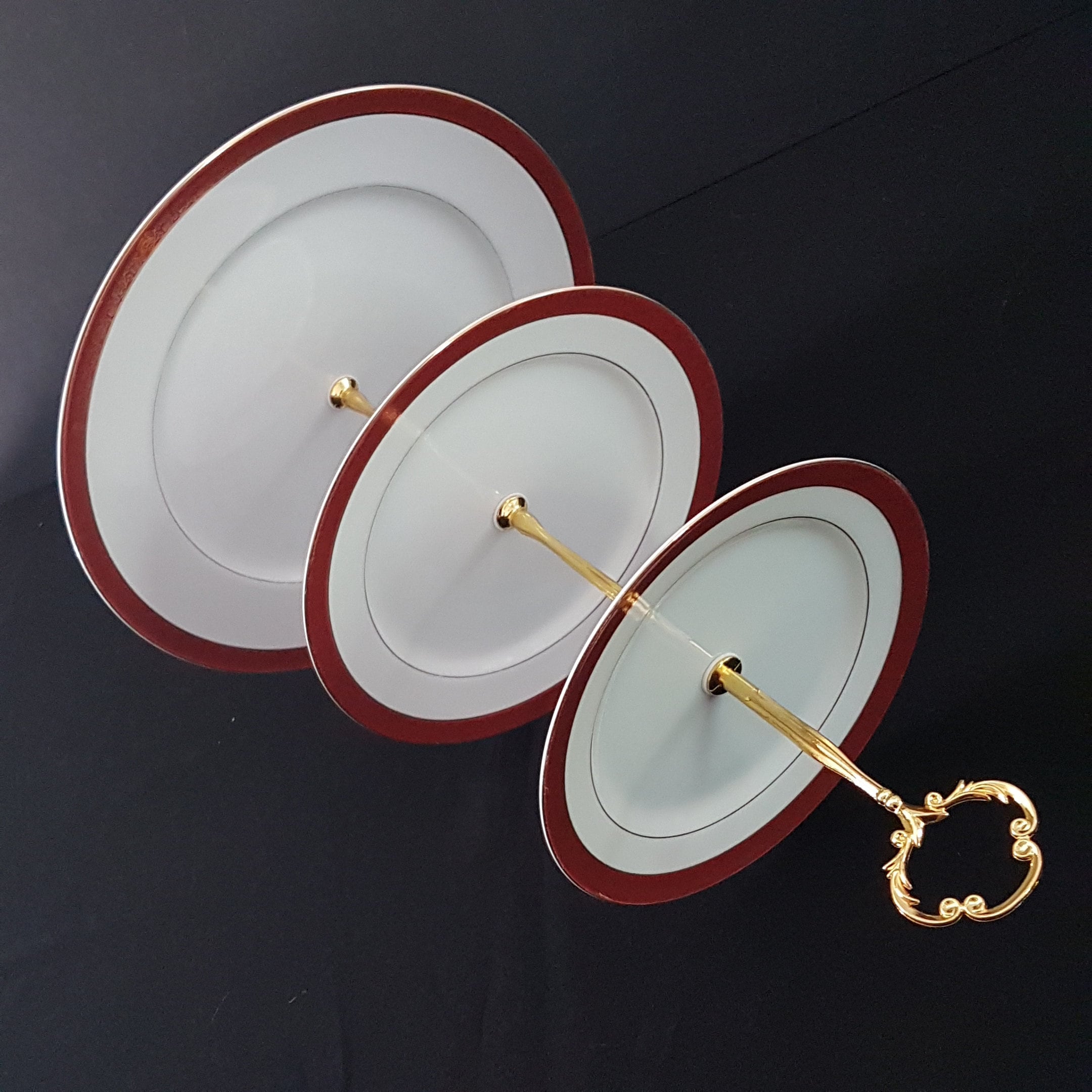 3 Tier Cake Stand, EMPRESS by Crown Empire Japan, Vintage Fine China ...