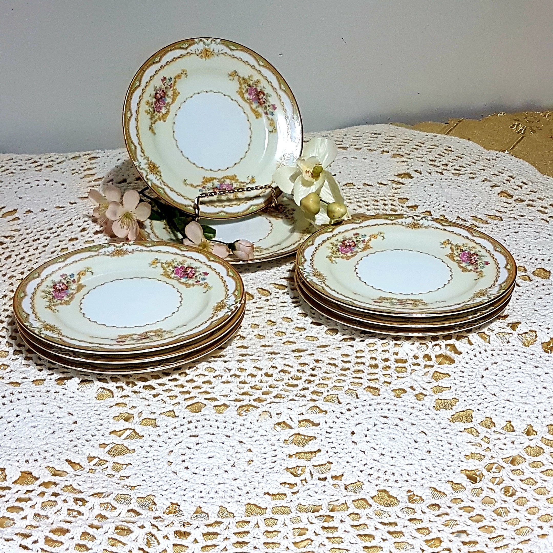 Set of 8 Vintage Noritake Muriel Bread & Butter Plates, 98838, Noritake ...