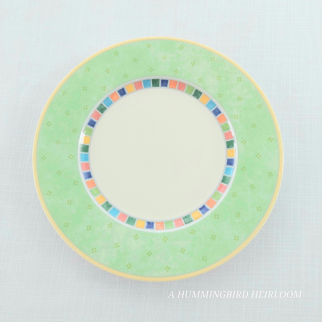 Villeroy Boch Twist Alea Verde Dinner Plates Set of 4 - Green Pattern ...