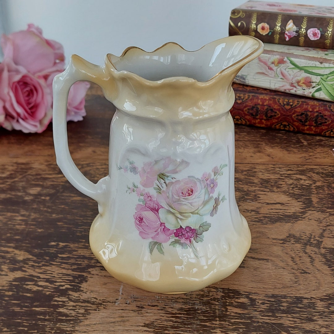 James Kent Old Foley KNT6 Water Pitcher Vase, Vintage English Ironstone ...