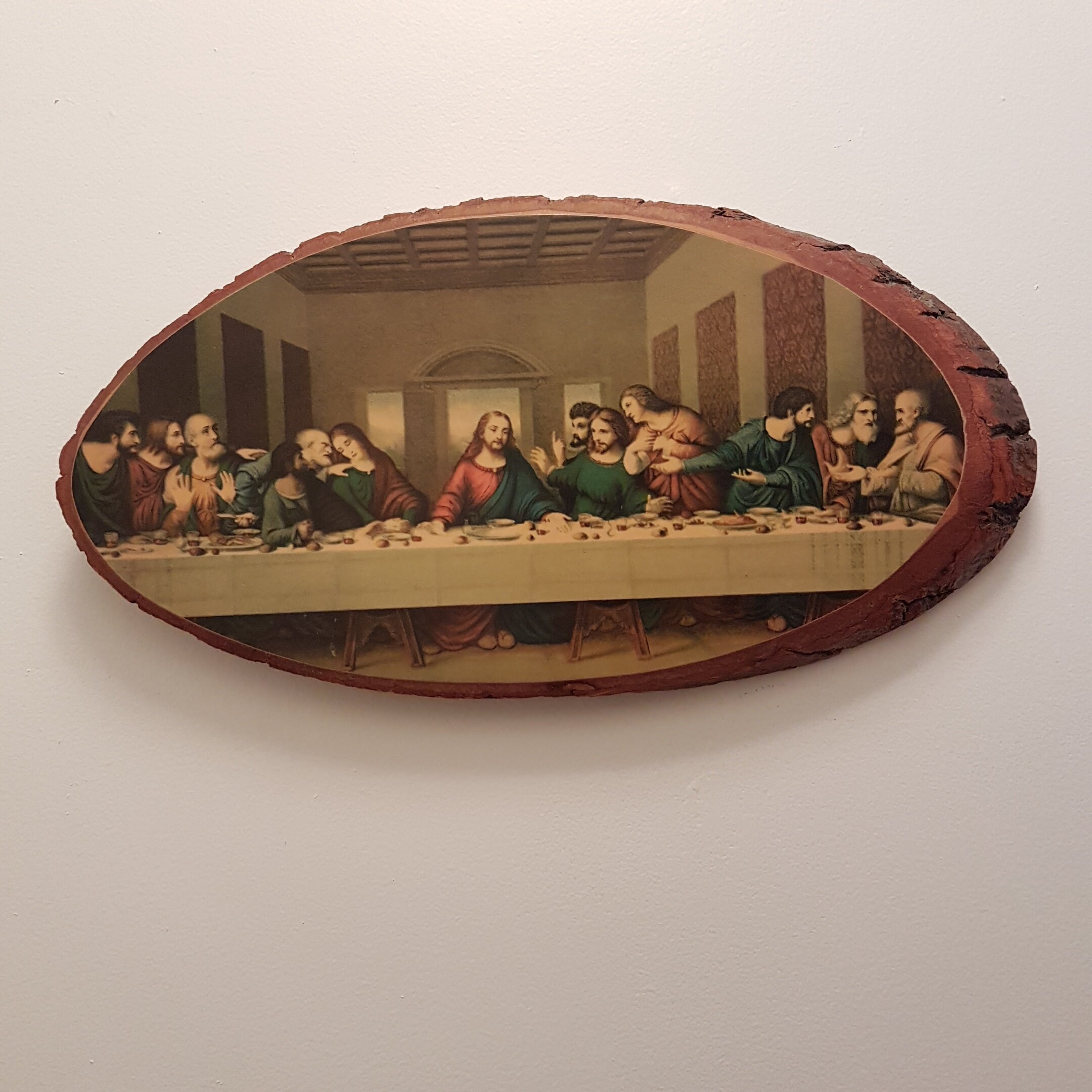 The Last Supper Live Edge Wall Hanging, Christianity, Religious Wall ...