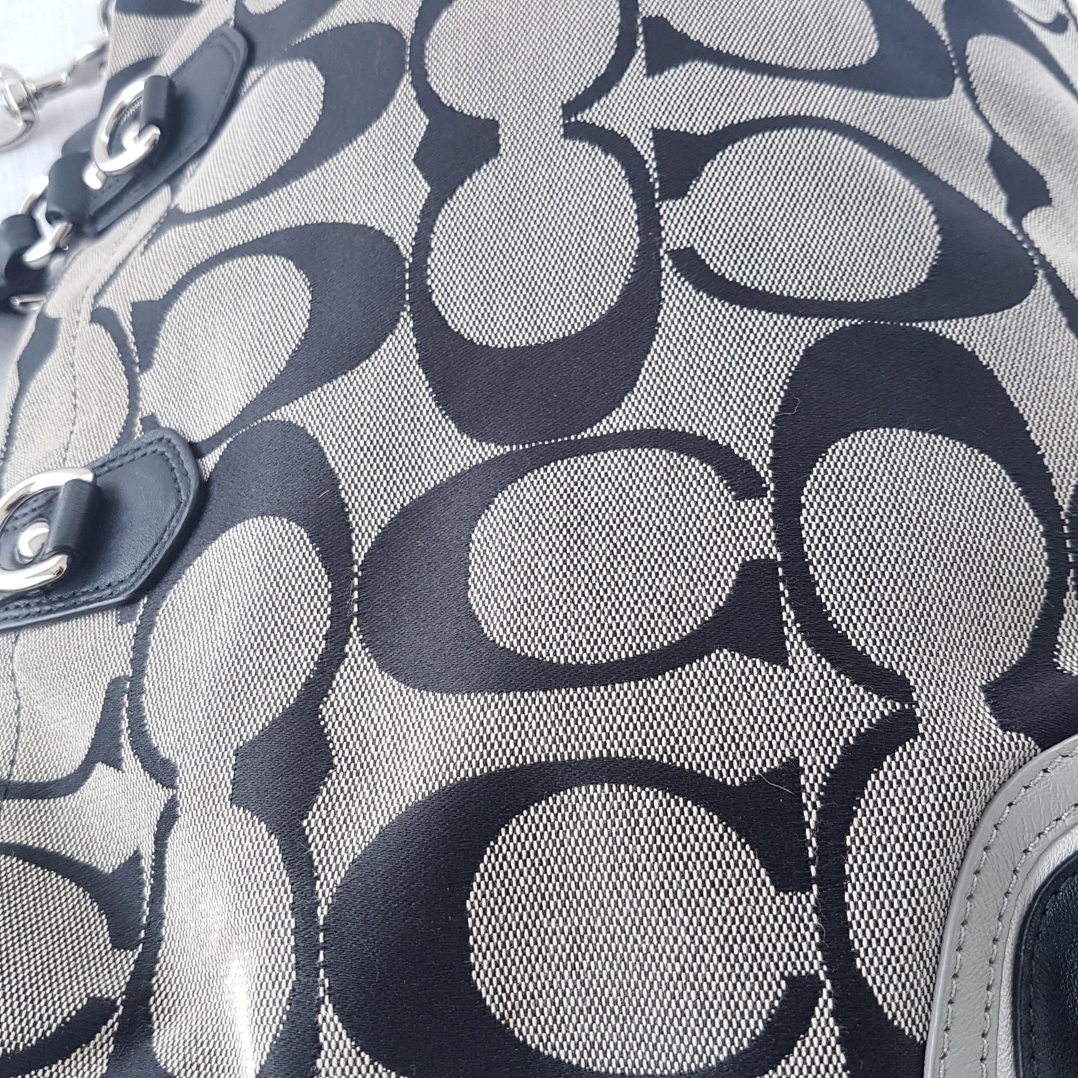 Vintage COACH Signature Ashley Satchel E1294-F17446 with Shoulder Strap