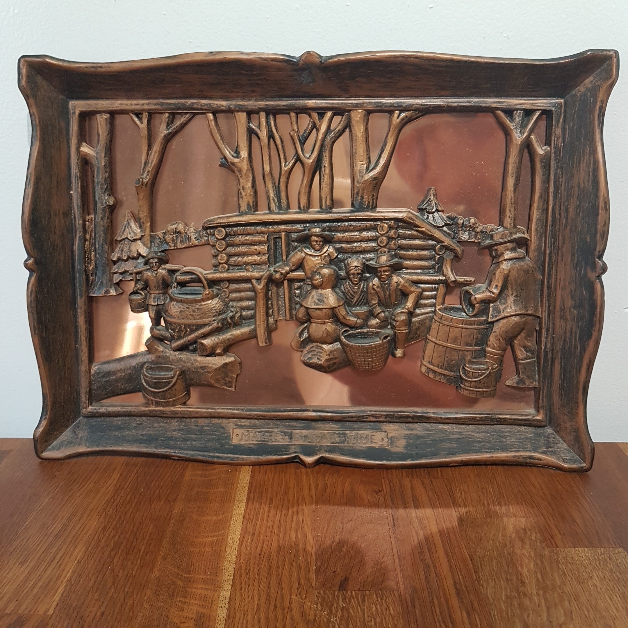 Coppercraft Maple Sugar Time Copper Wall Art