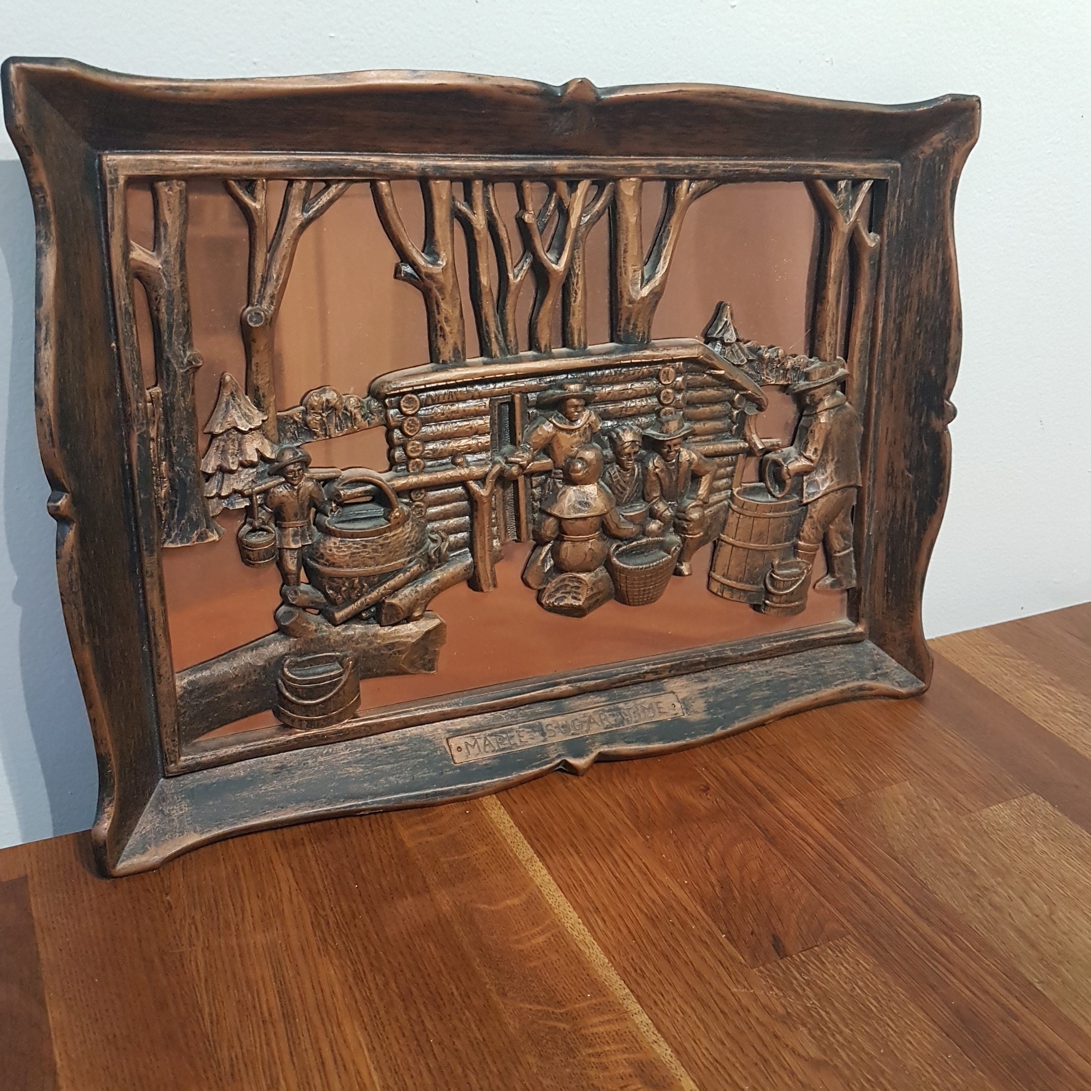 Coppercraft Maple Sugar Time Copper Wall Art