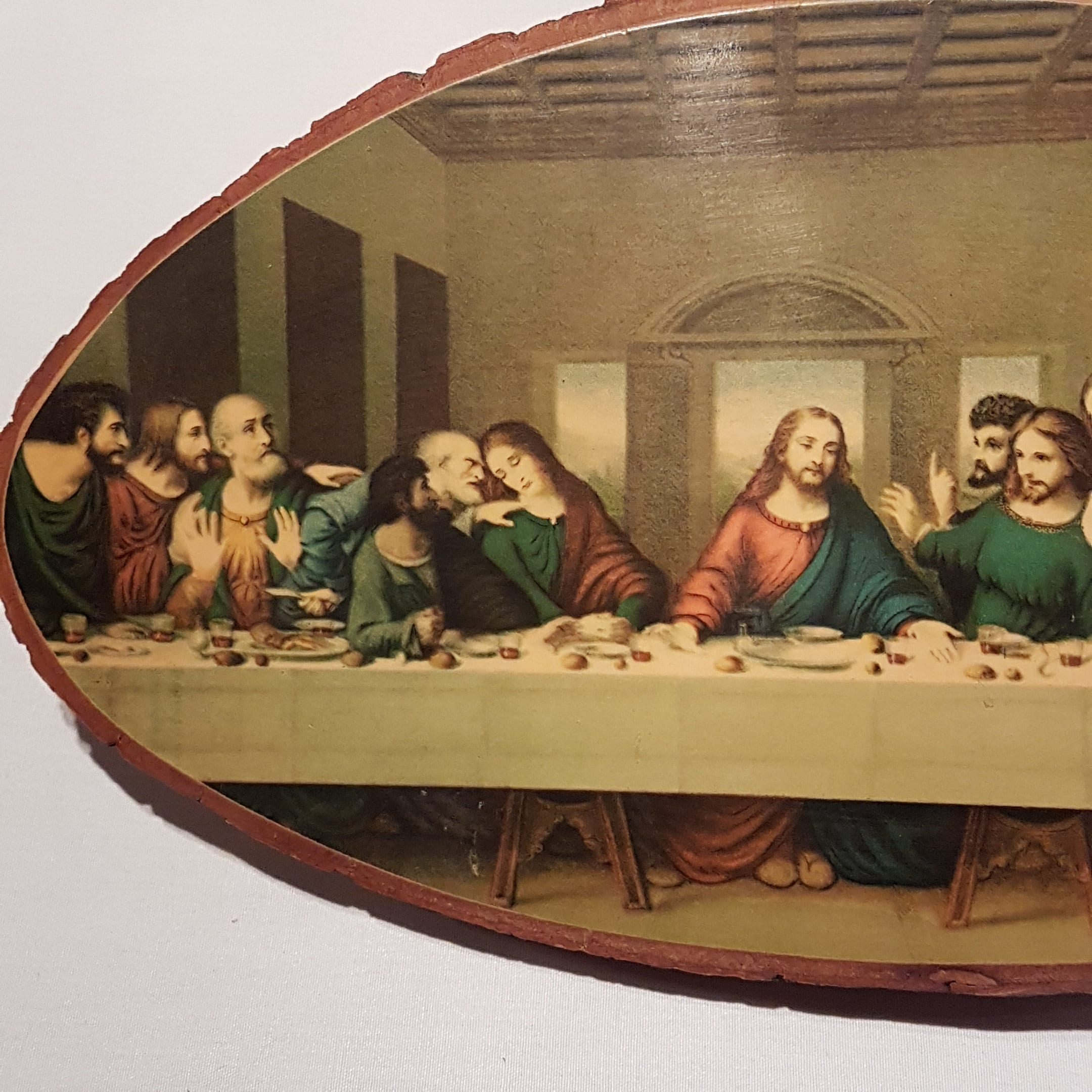 The Last Supper Live Edge Wall Hanging, Christianity, Religious Wall ...
