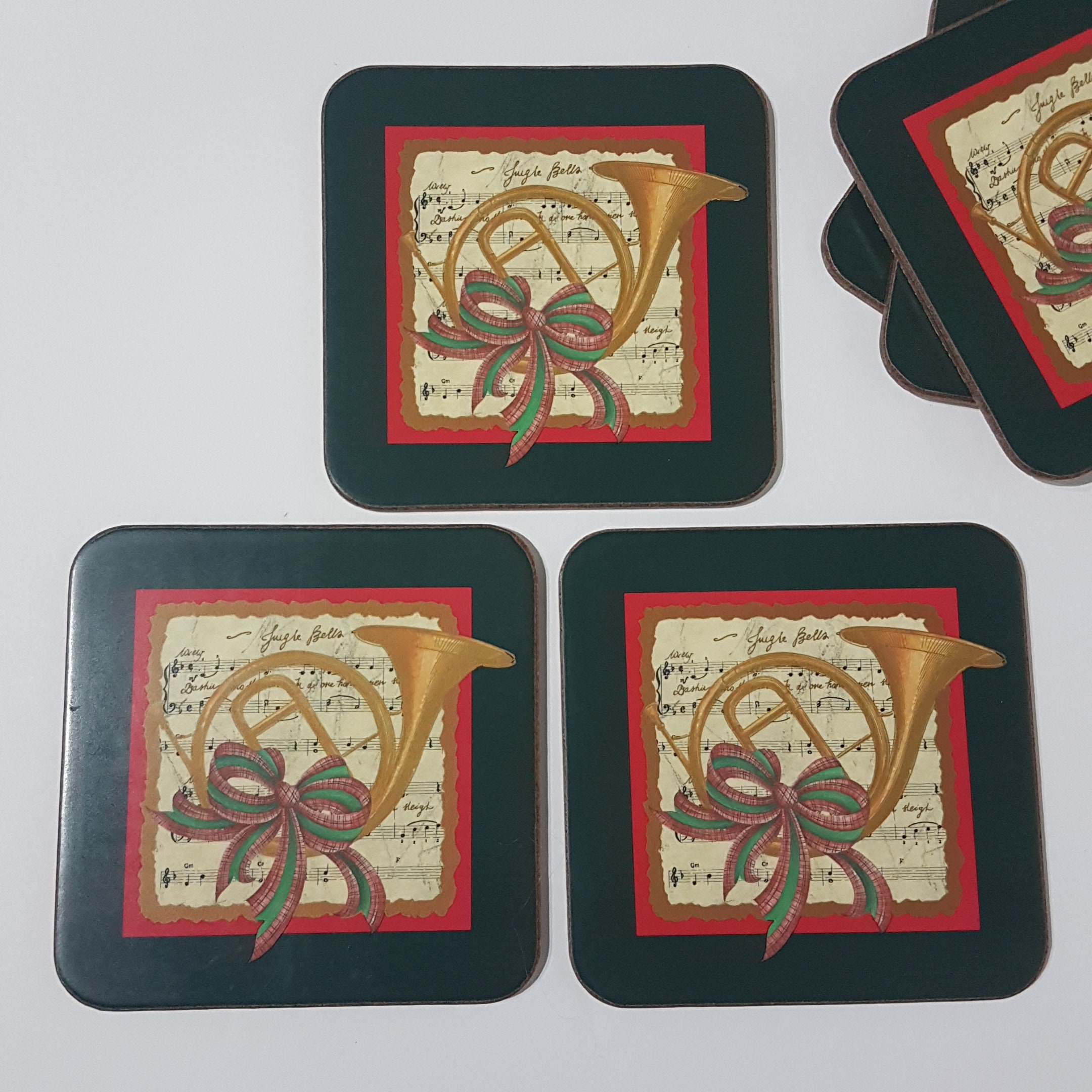 Pimpernel The Festive Scroll Coaster Set in Original Box, Made in ...