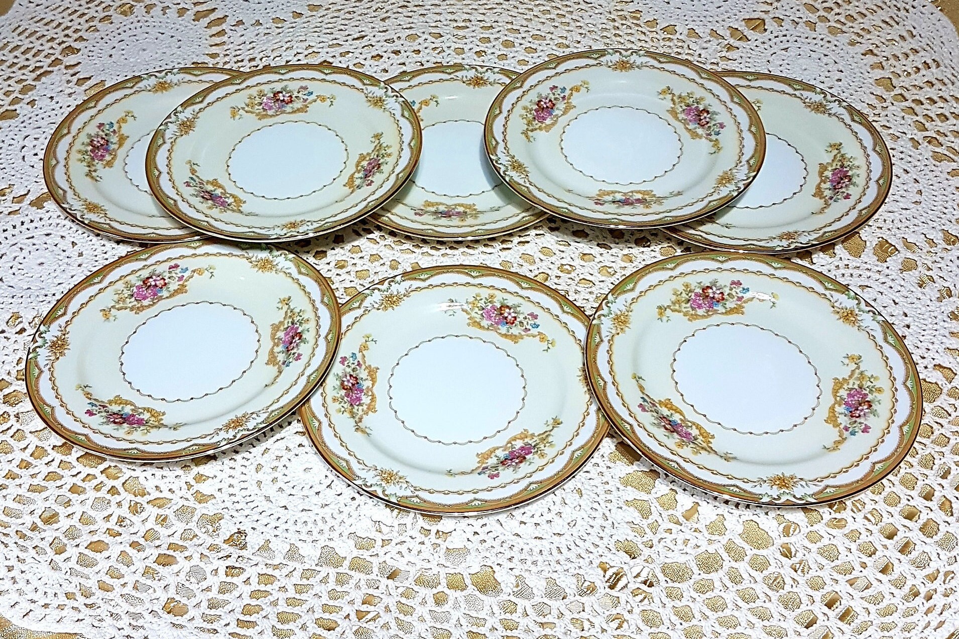 Set of 8 Vintage Noritake Muriel Bread & Butter Plates, 98838, Noritake ...