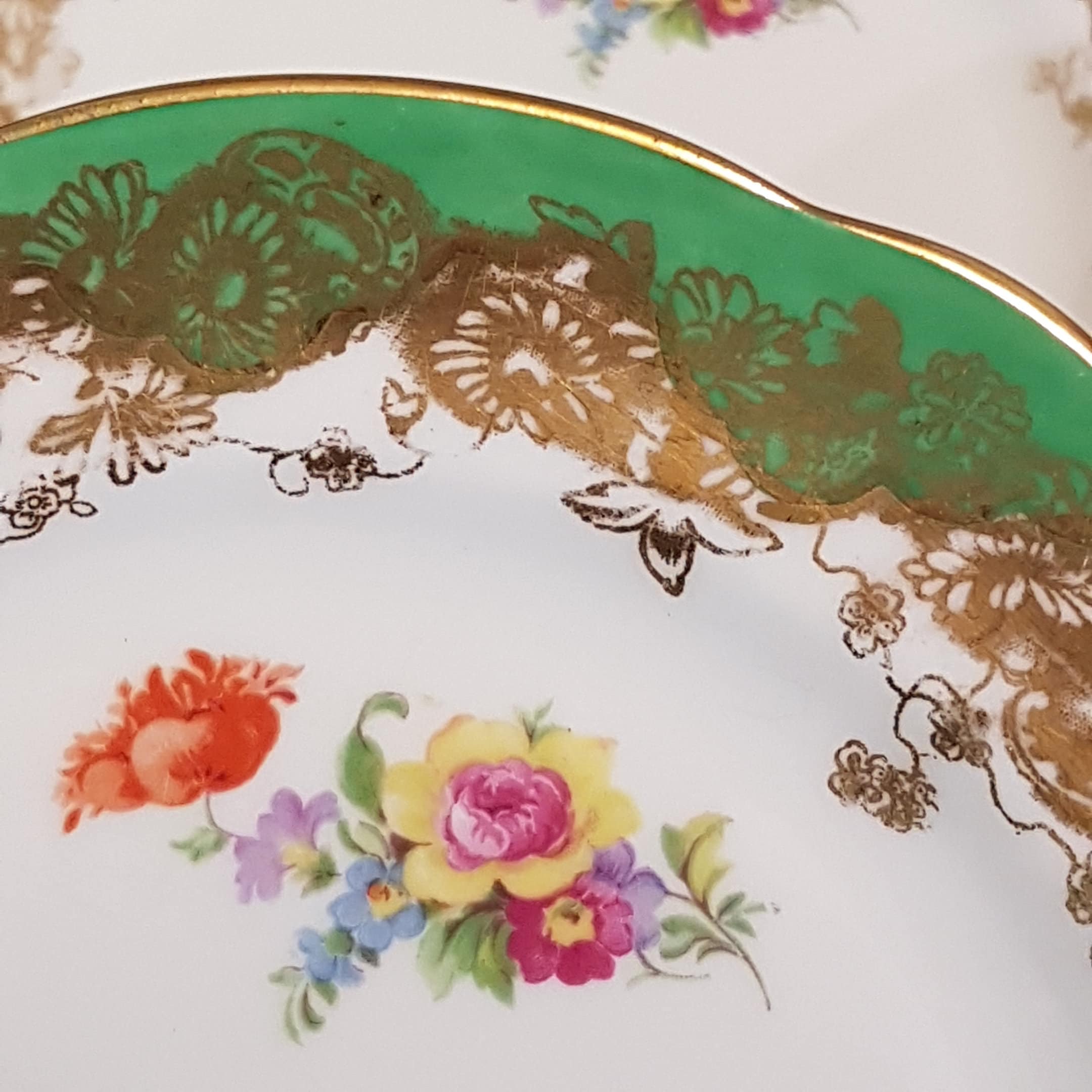 Hammersley Bone China, 7 Inch, Side Plates, Set of 3, Floral Sprays ...