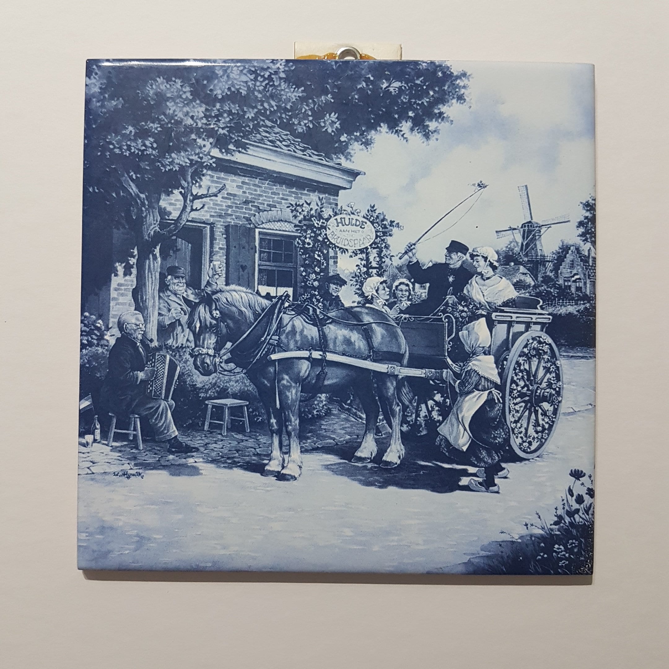 Ter Steege bv Holland Tile, Hand Decorated Delftware Blue White Tile ...