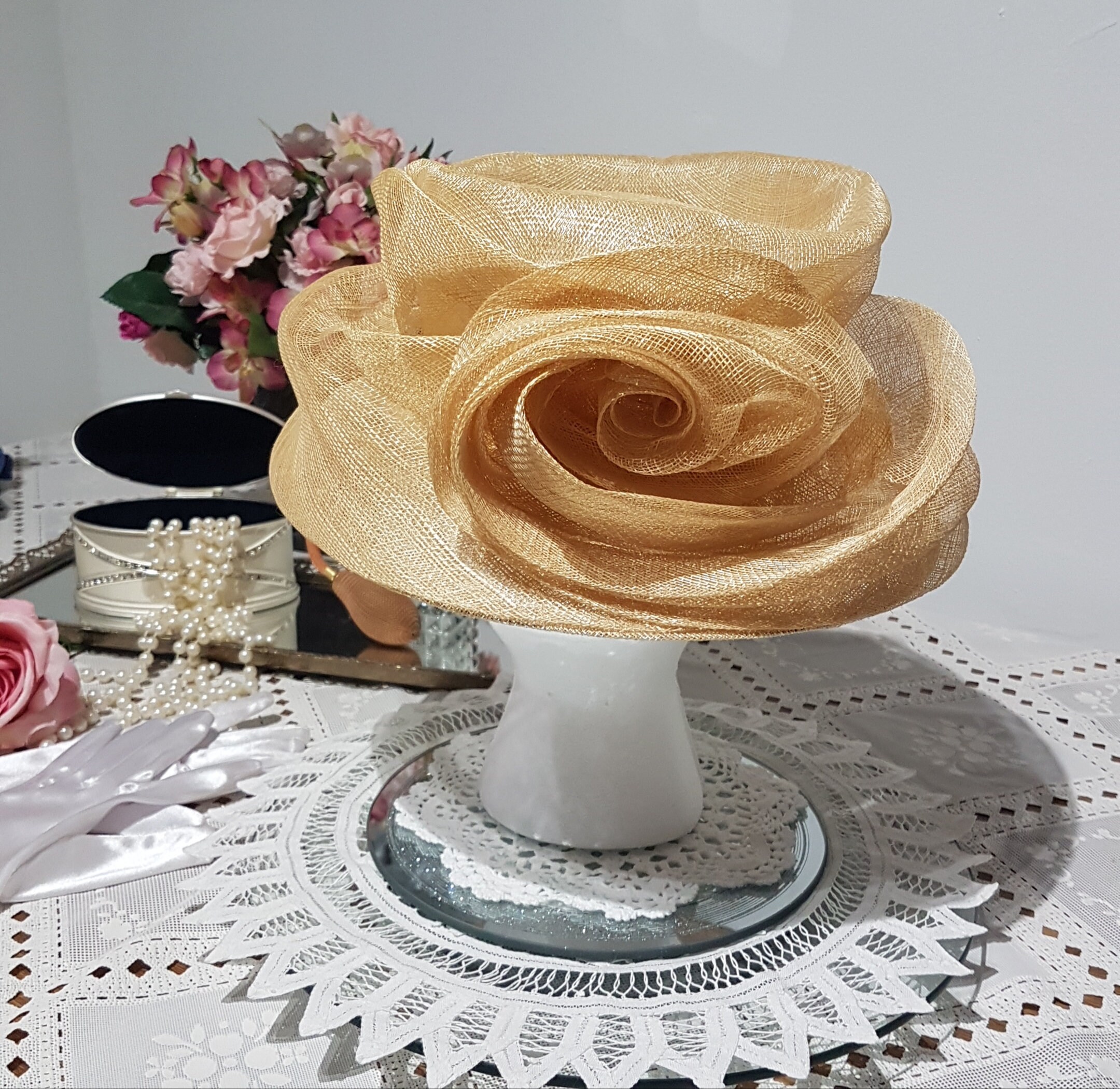 LAURA ASHLEY Hat, 100% Abaca / Manilla Hemp, Vintage Couture Summer Hat ...