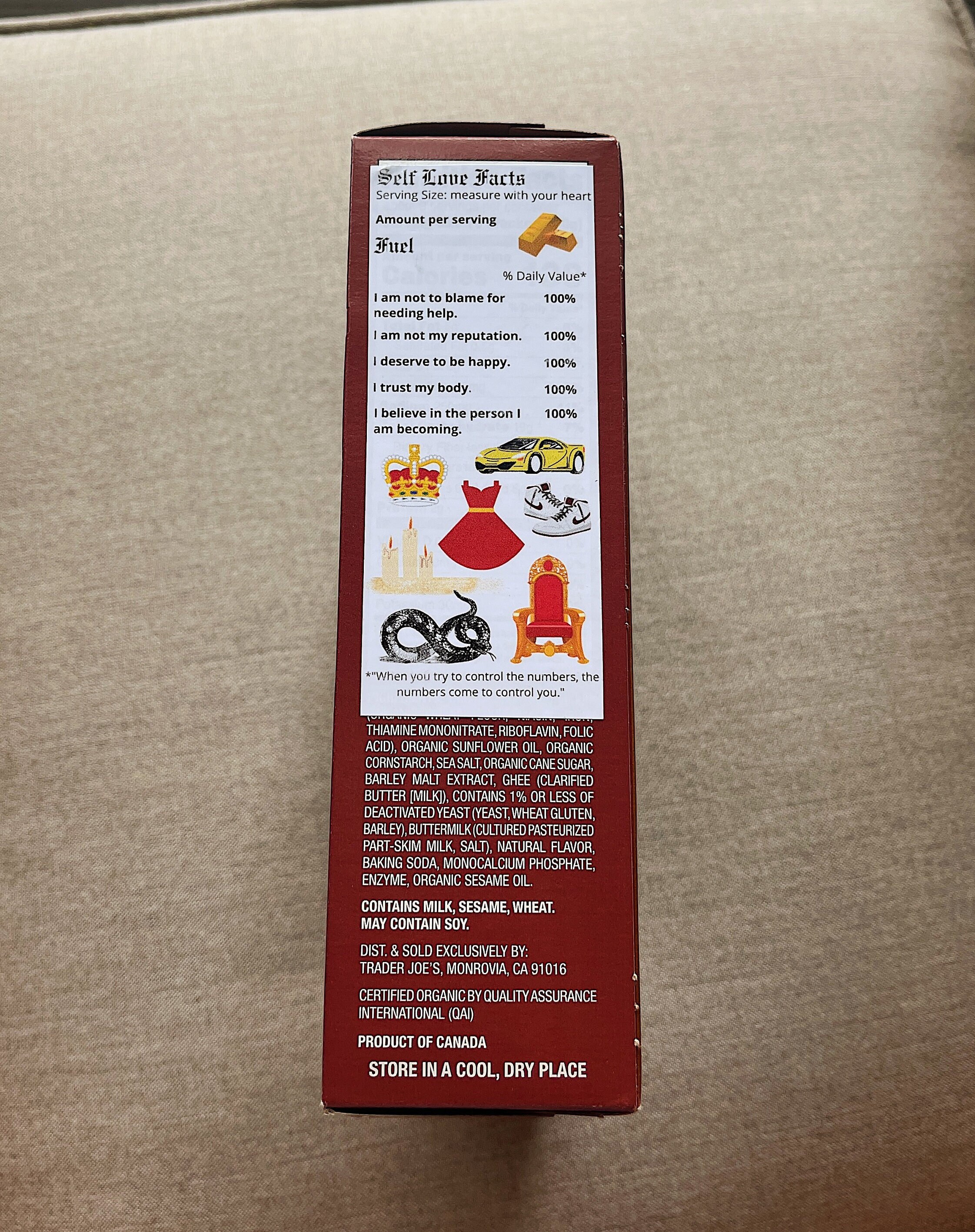 Eras Taylor Swift Nutrition Label Cover Stickers for Eating Disorder ...