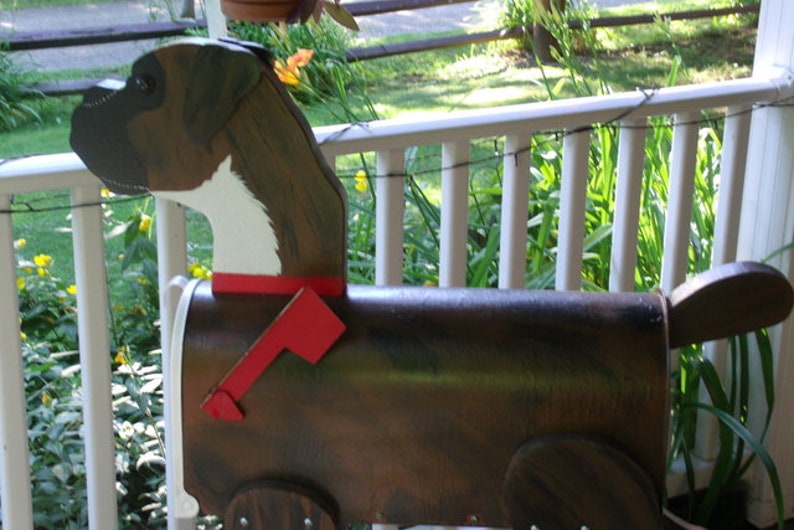 Jake Brindle Boxer Mailbox | Etsy