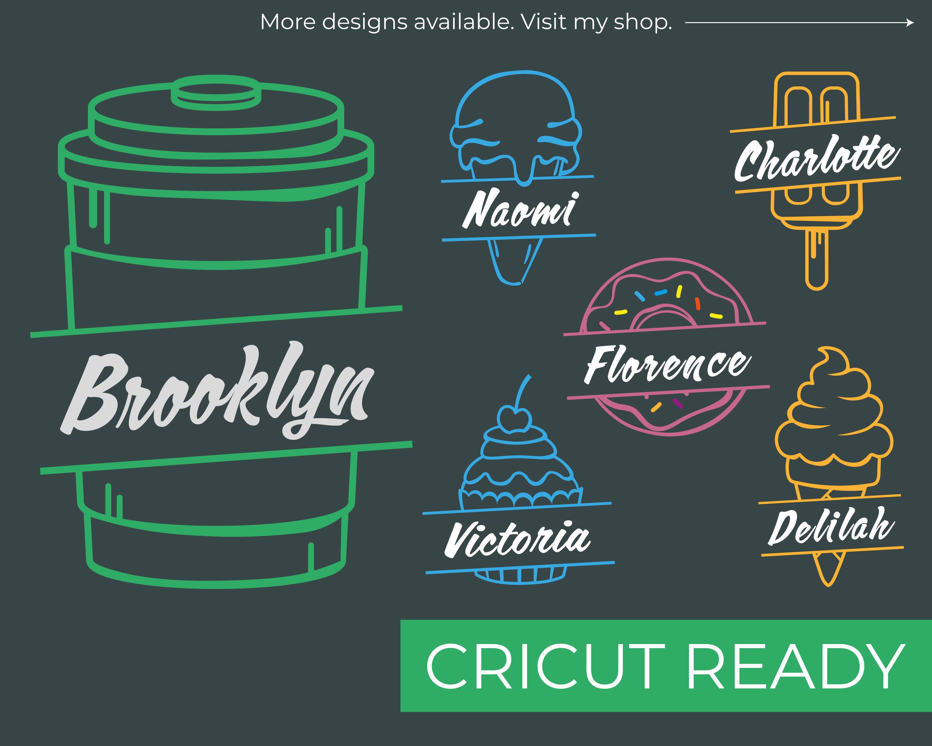 Split Monogram, Monogram Frame Alphabet, Cut Cricut Stencil Silhouette ...