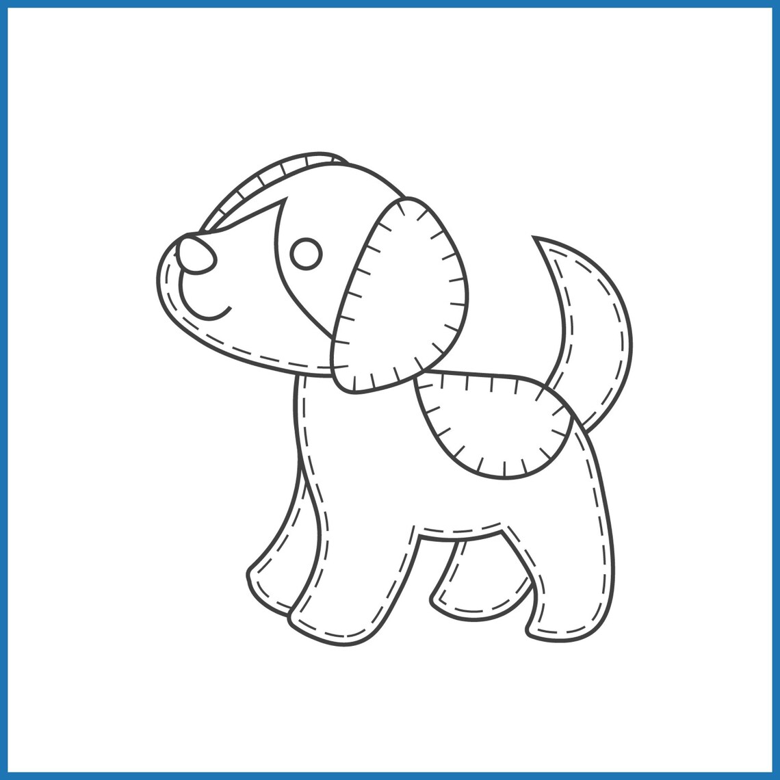 Felt Beagle Dog - Cricut Cutting Sewing Pattern - Etsy