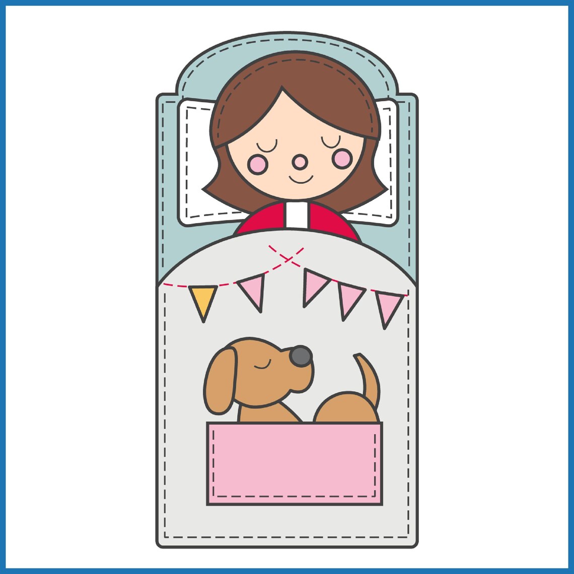 Felt Sleeping Friends - Cricut Cutting Sewing Pattern - Etsy